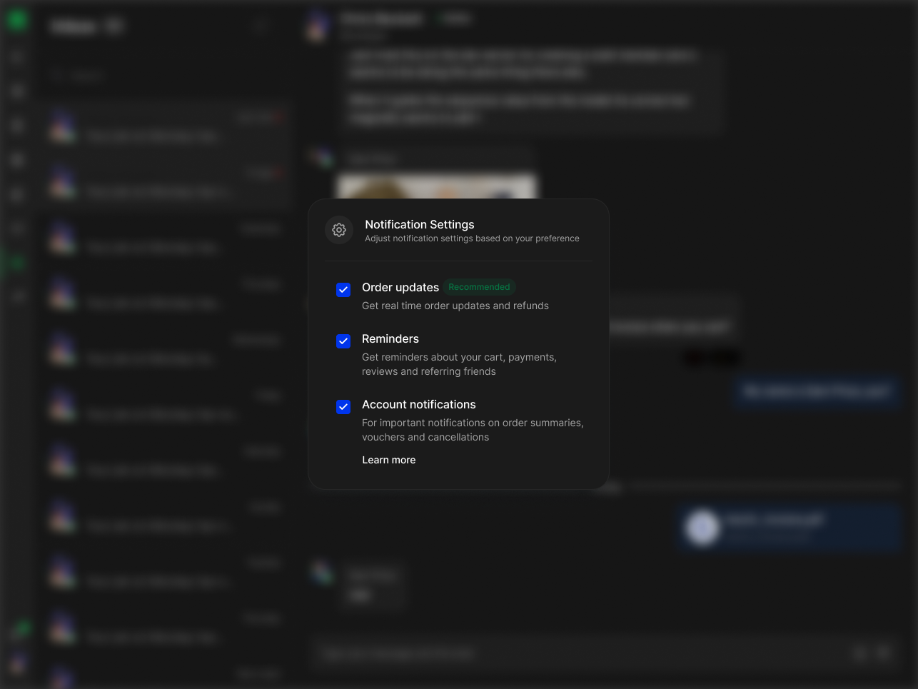Notification Settings | Light & Dark mode by Agatha Sakowicz on Dribbble
