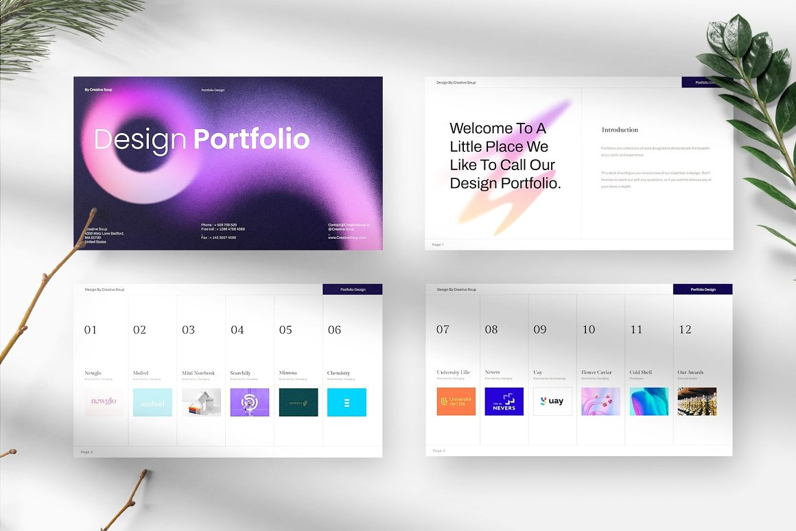 Soup Portfolio Template by Social Media Templates on Dribbble