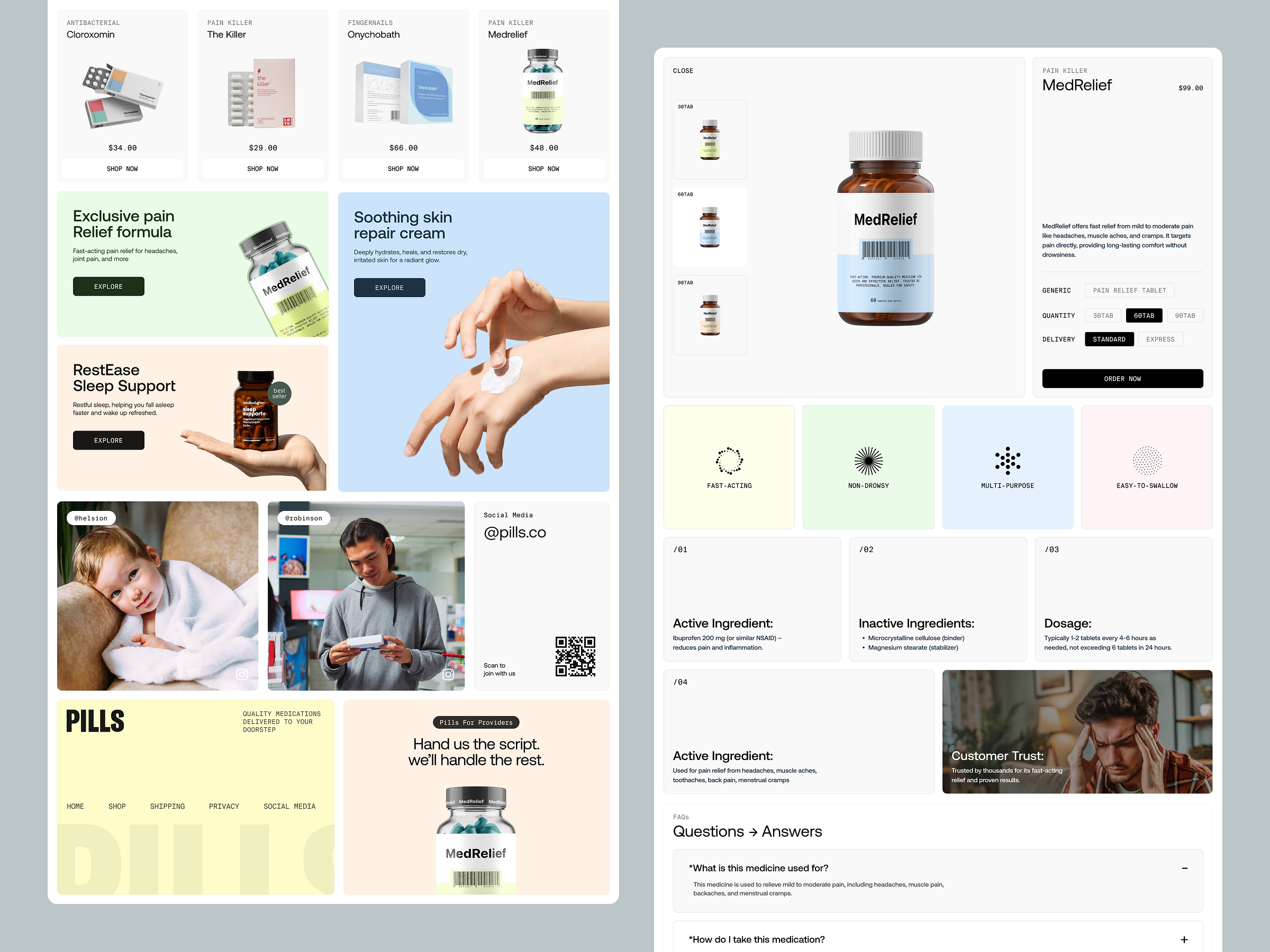 Health E-Commerce UI by Sajon on Dribbble