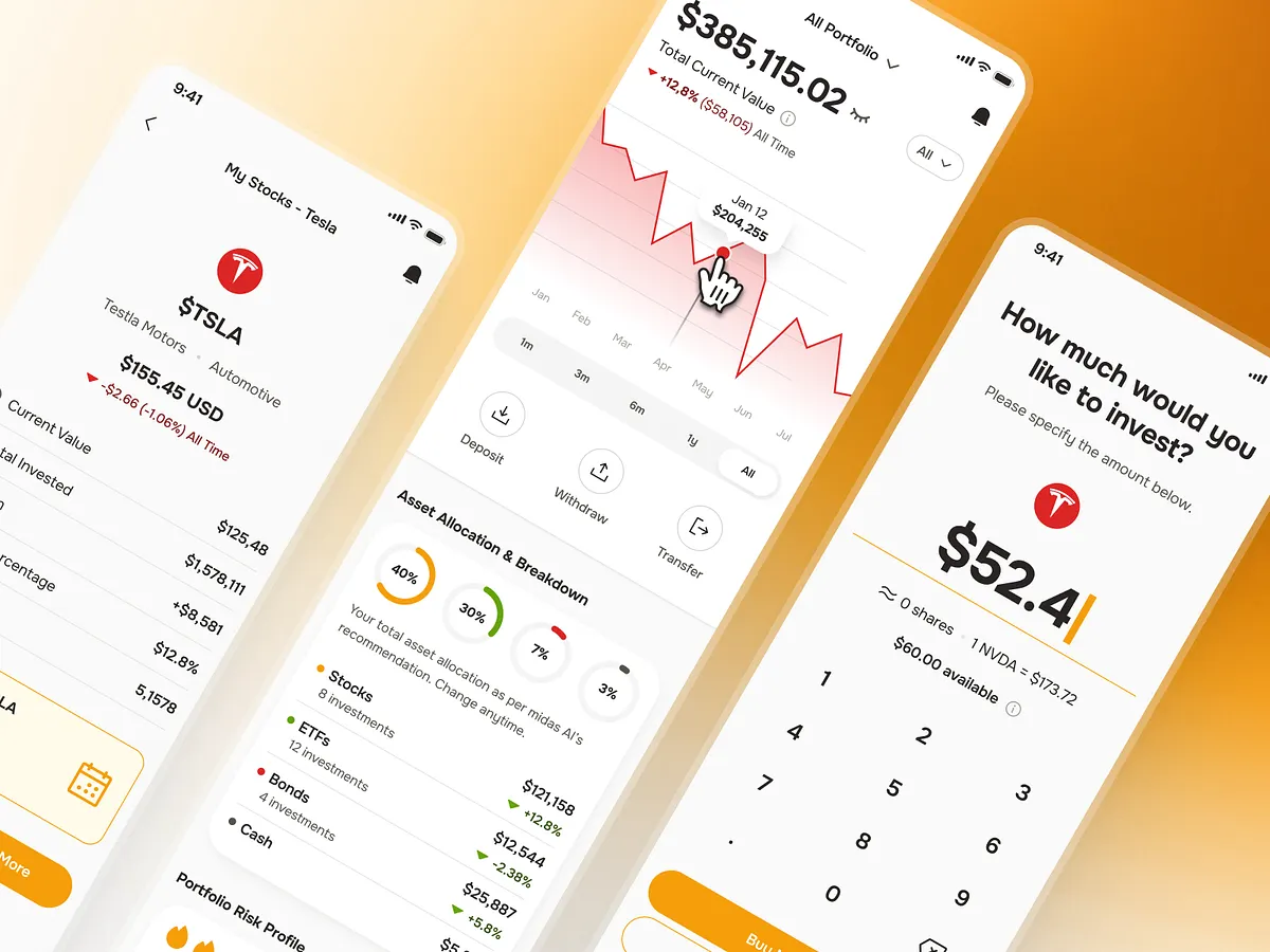 Stock Market UI designs, themes, templates and downloadable graphic ...