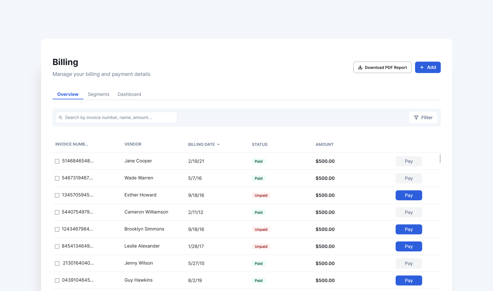 Browse thousands of Billing Report images for design inspiration | Dribbble