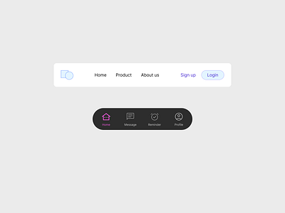 Navigation Bar UI Design by Adi on Dribbble