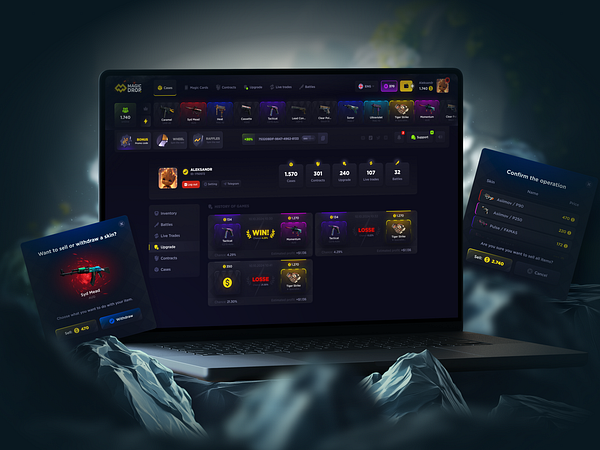 CS:GO 2 Сases - Profile by Romanov for Bang Bang Studio on Dribbble