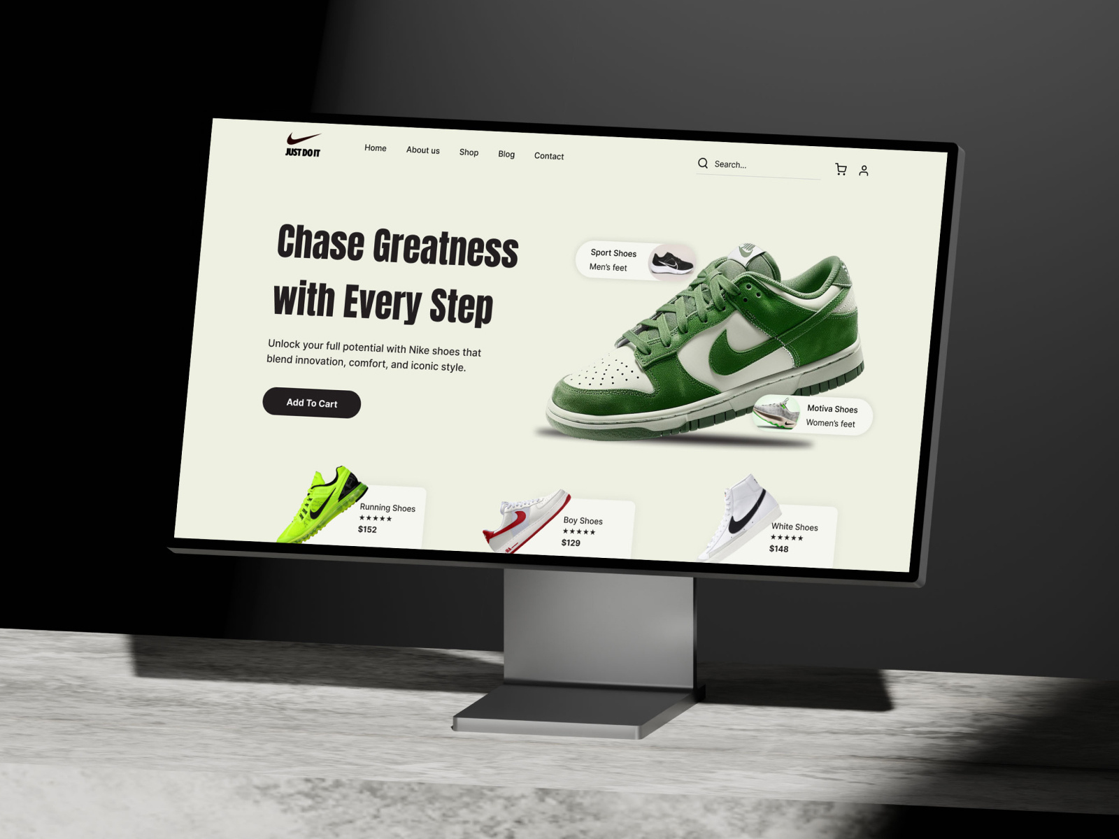 Shoes Store Web 👟 by Dreamvision Infotech on Dribbble