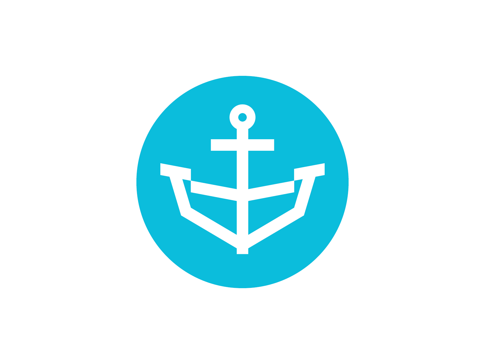 Anchor and ship symbol by Alexander Ivanovsky on Dribbble