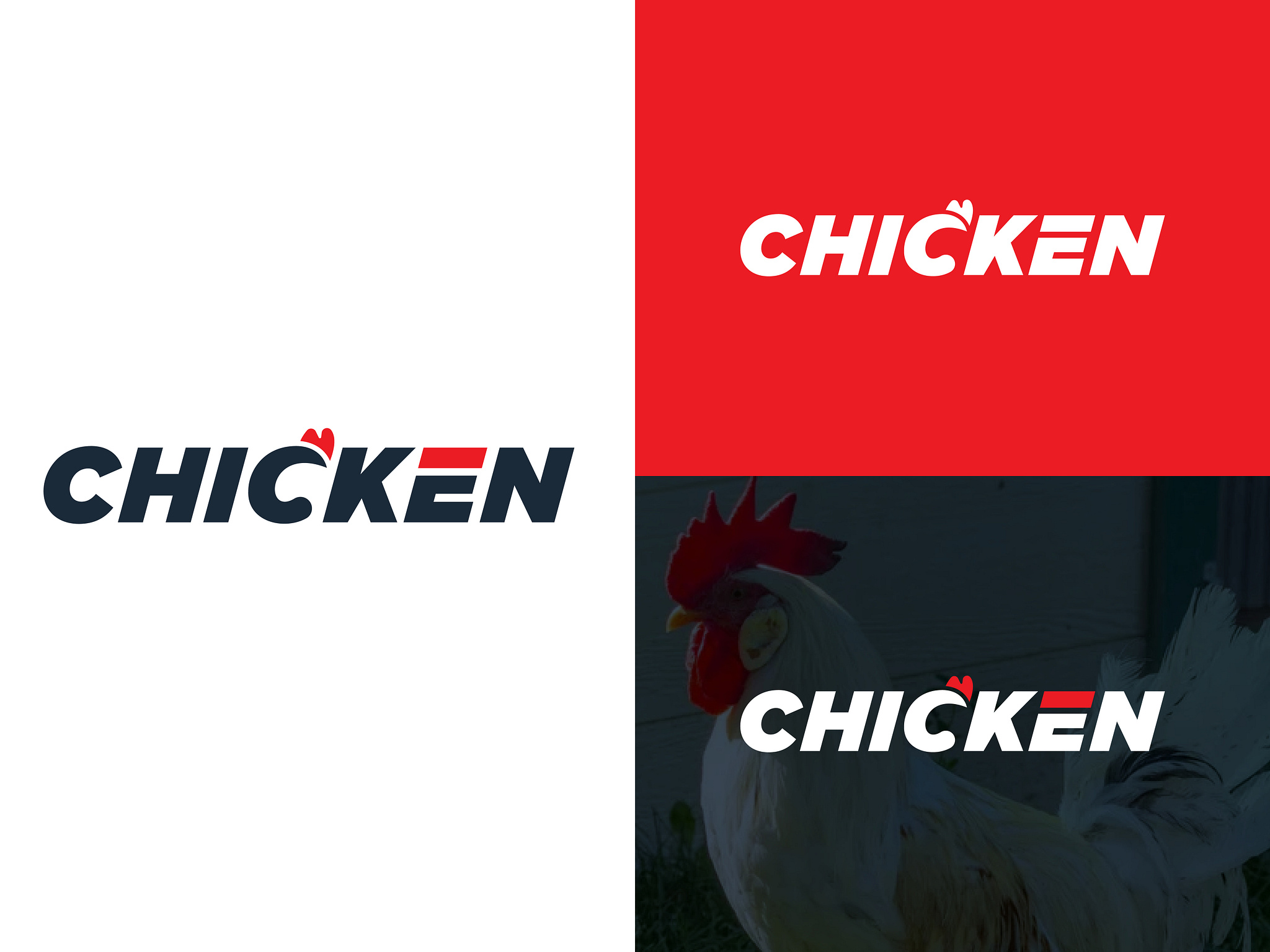 Chicken Wordmark Logo design concept by Sowikot Rasal on Dribbble