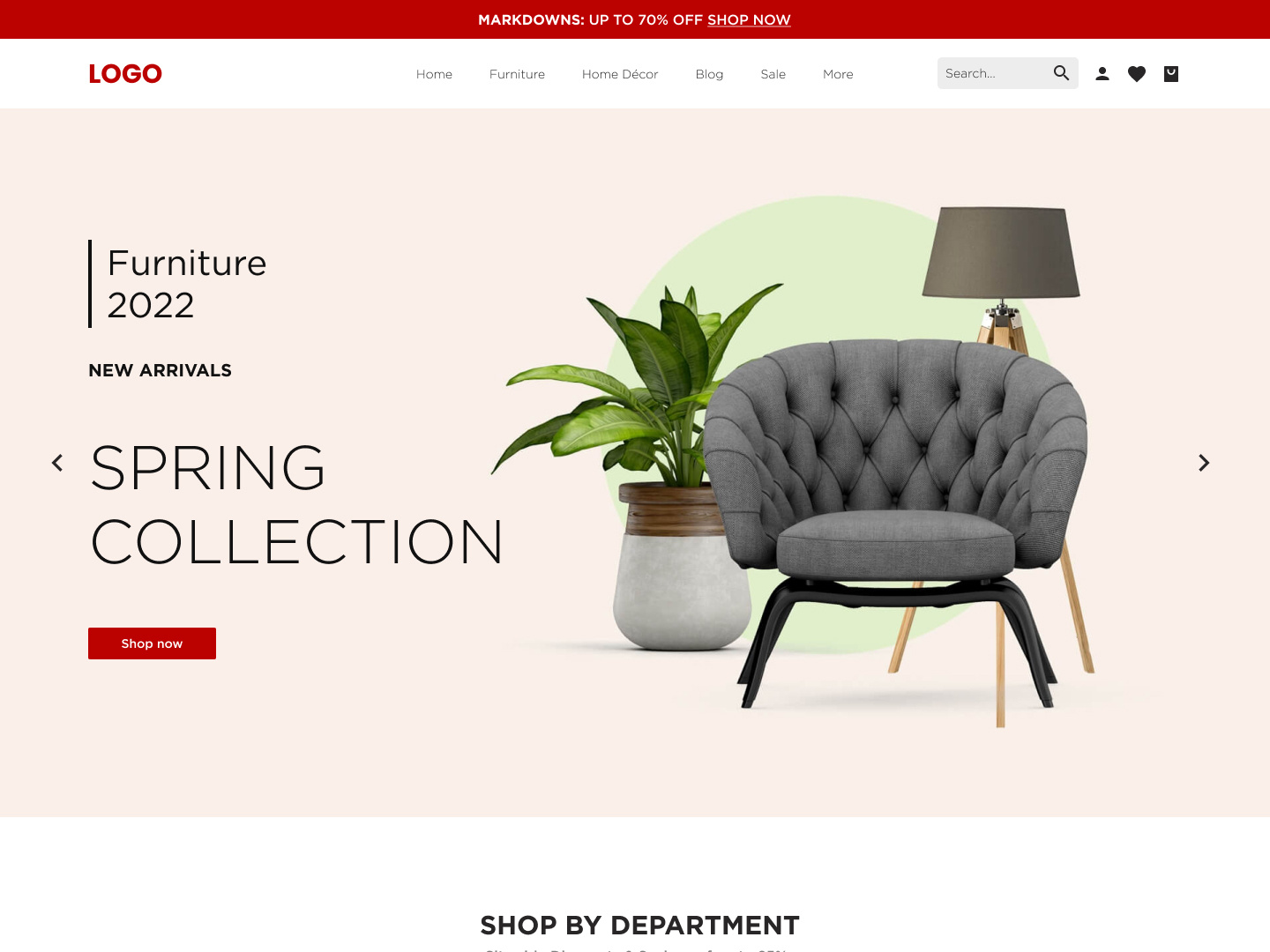 Furniture ecommerce website UX/UI by DARSHEE PATEL on Dribbble