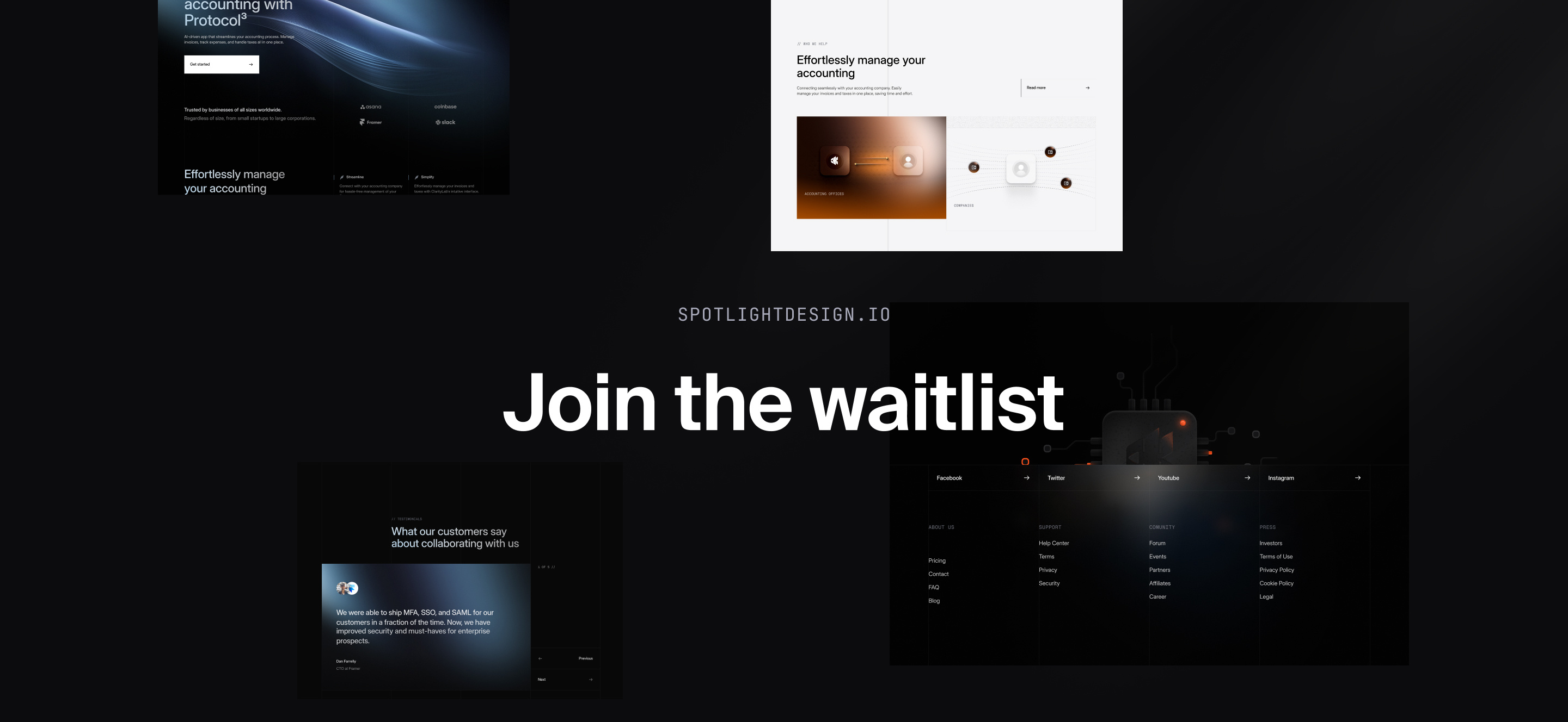 spotlight / templates showcase by Dominik Tyka on Dribbble