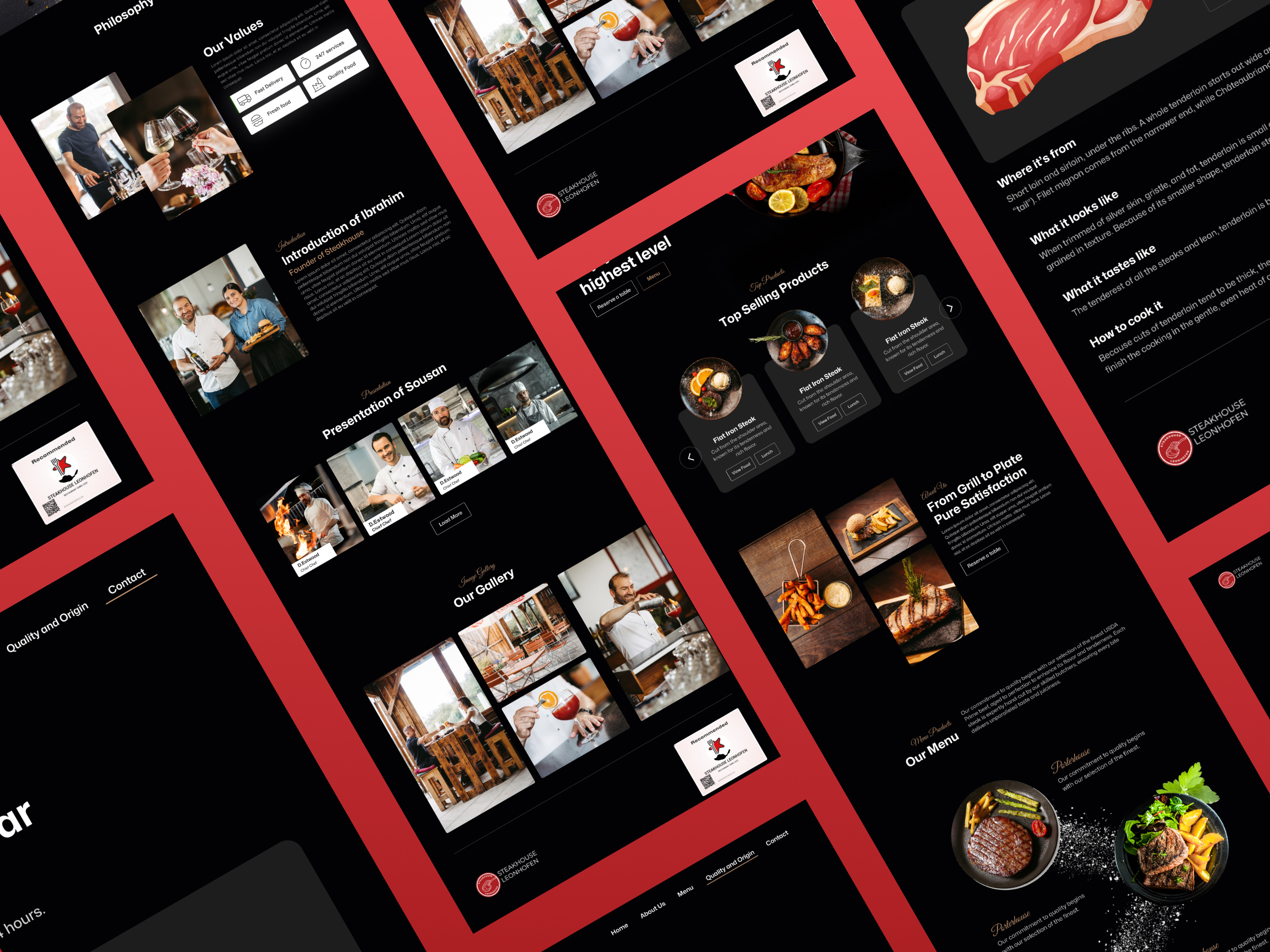 Restaurant Website UI Design by Nhive Ltd on Dribbble