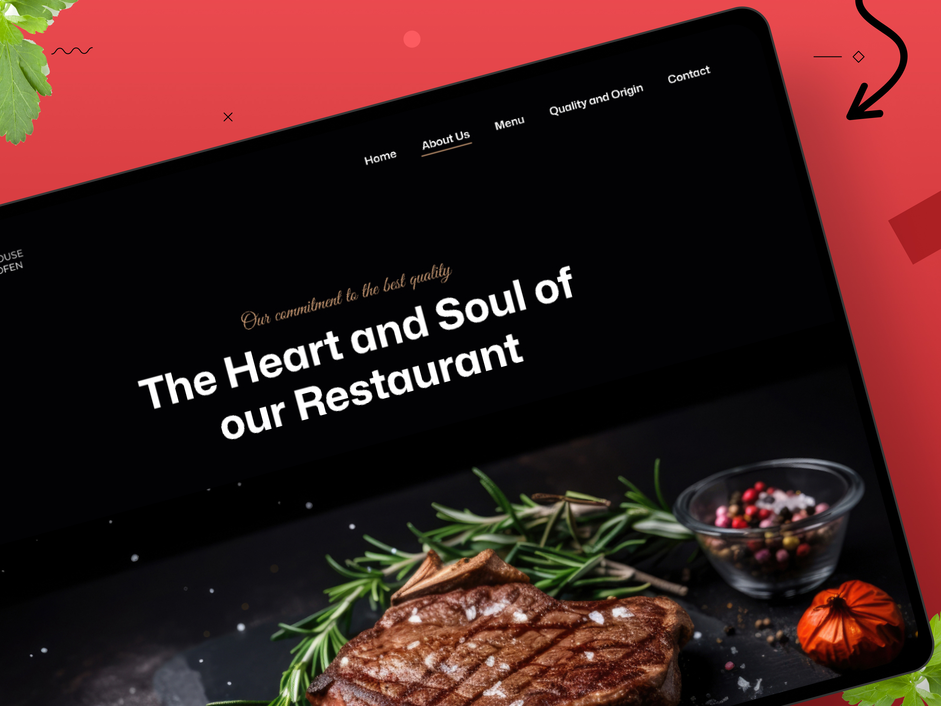 Restaurant Website UI Design by Nhive Ltd on Dribbble
