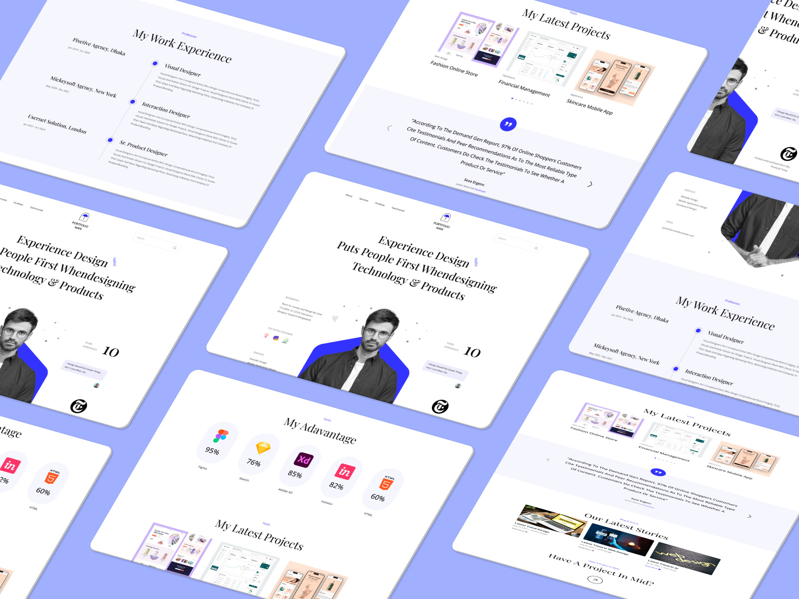 Portfolioman - Personal Portfolio Landing Page Website by Md Salah ...
