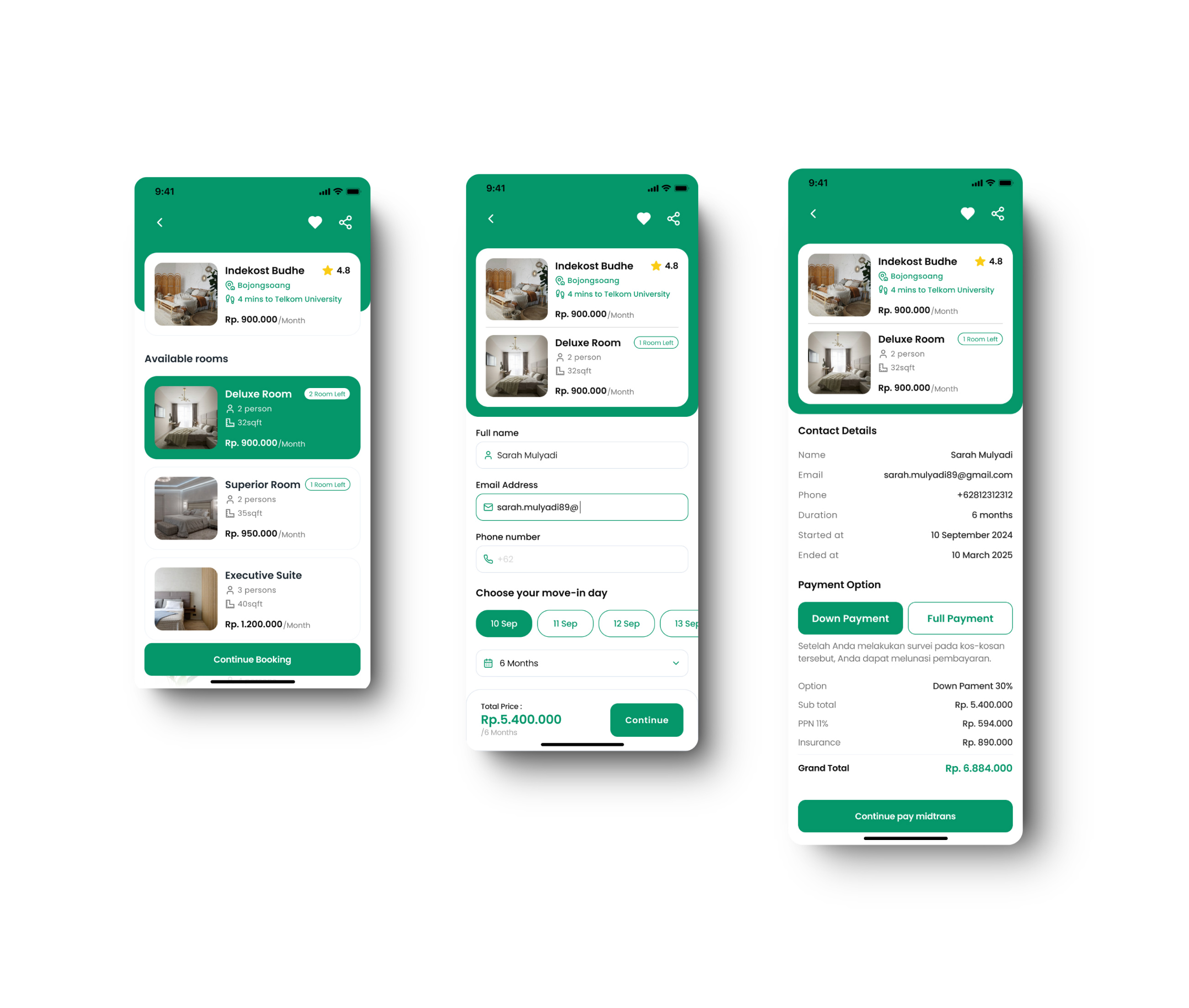 Kost / Rent Room - Booking Mobile App Exploration by Ashiil Alkautsar ...