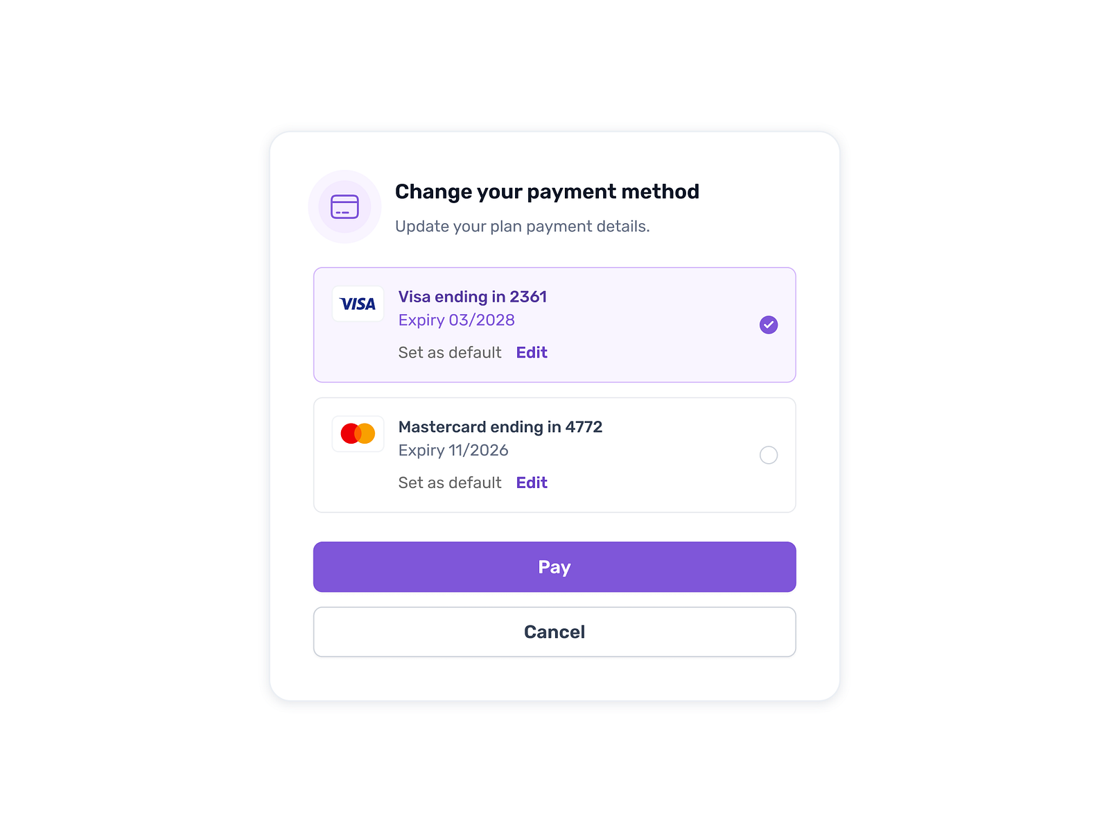 Payment Method by Sezer Yildirim on Dribbble