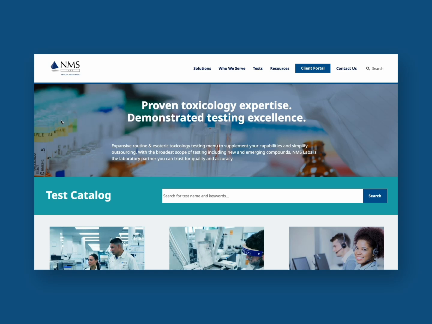 NMS Labs by ImageX Team on Dribbble