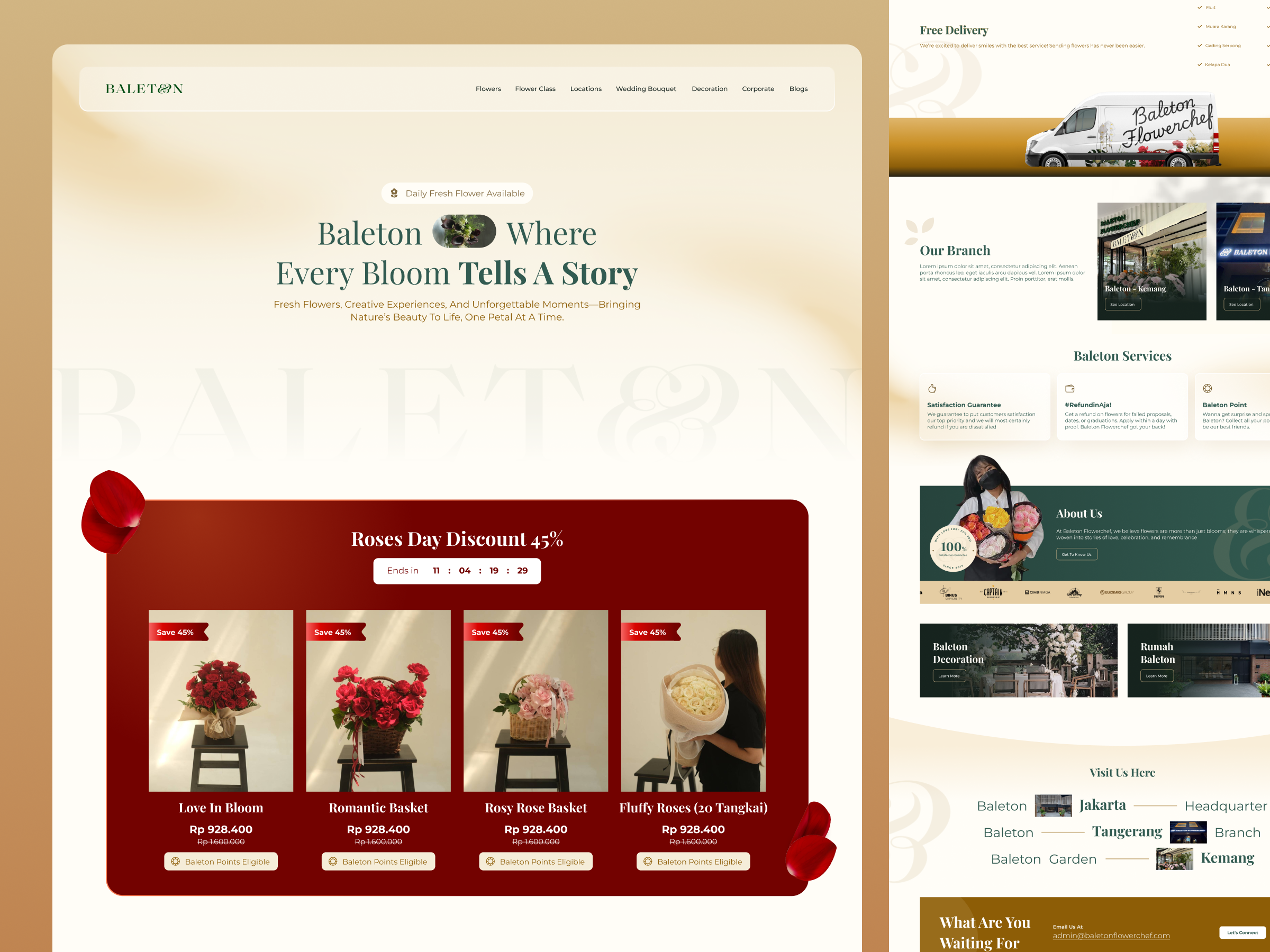 Flower Shop Website designs, themes, templates and downloadable graphic ...