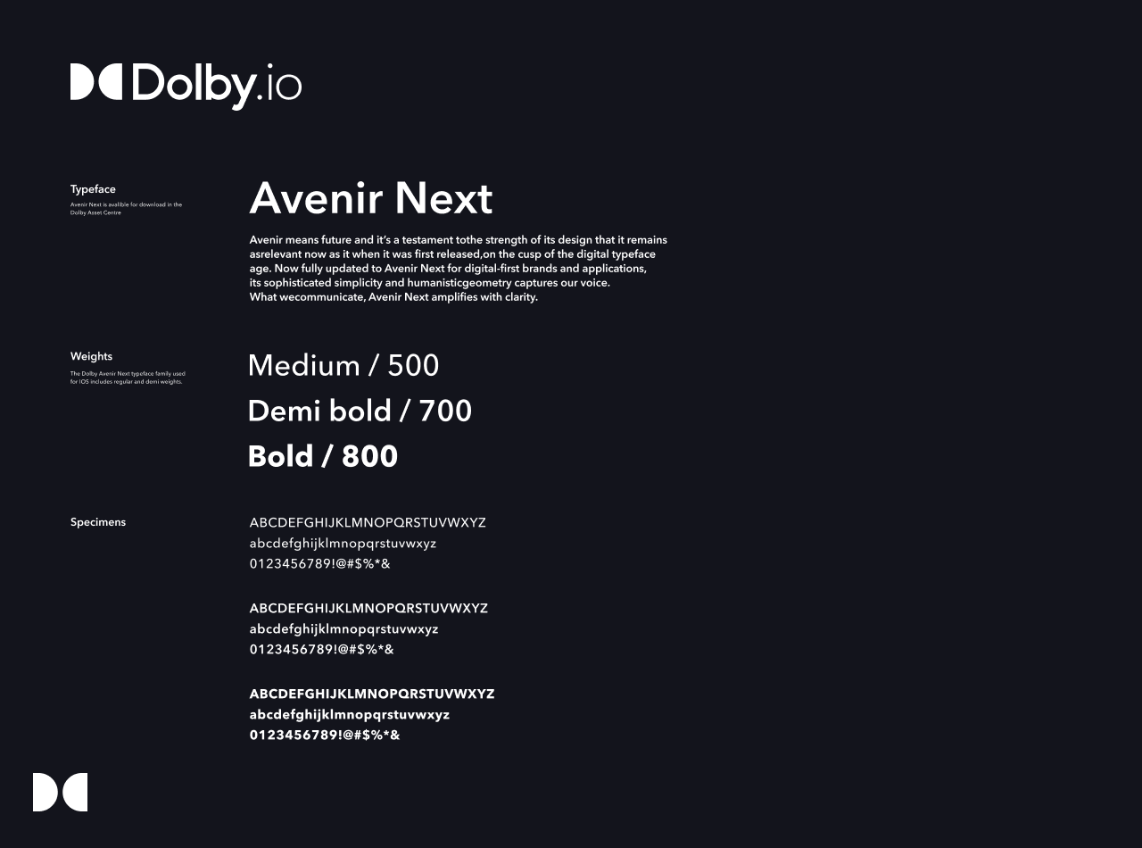 Dolby – Design System / Design Tokens, Type by Theresa Smith-Garringer ...