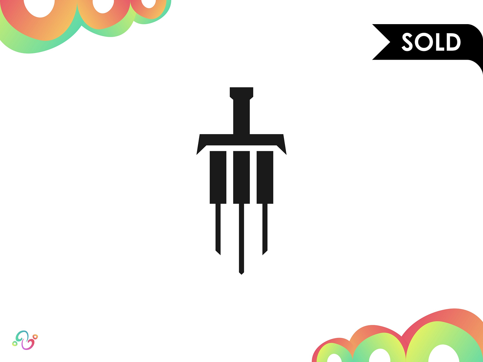 Piano Sword Logo (SOLD) by Zzoe Iggi on Dribbble