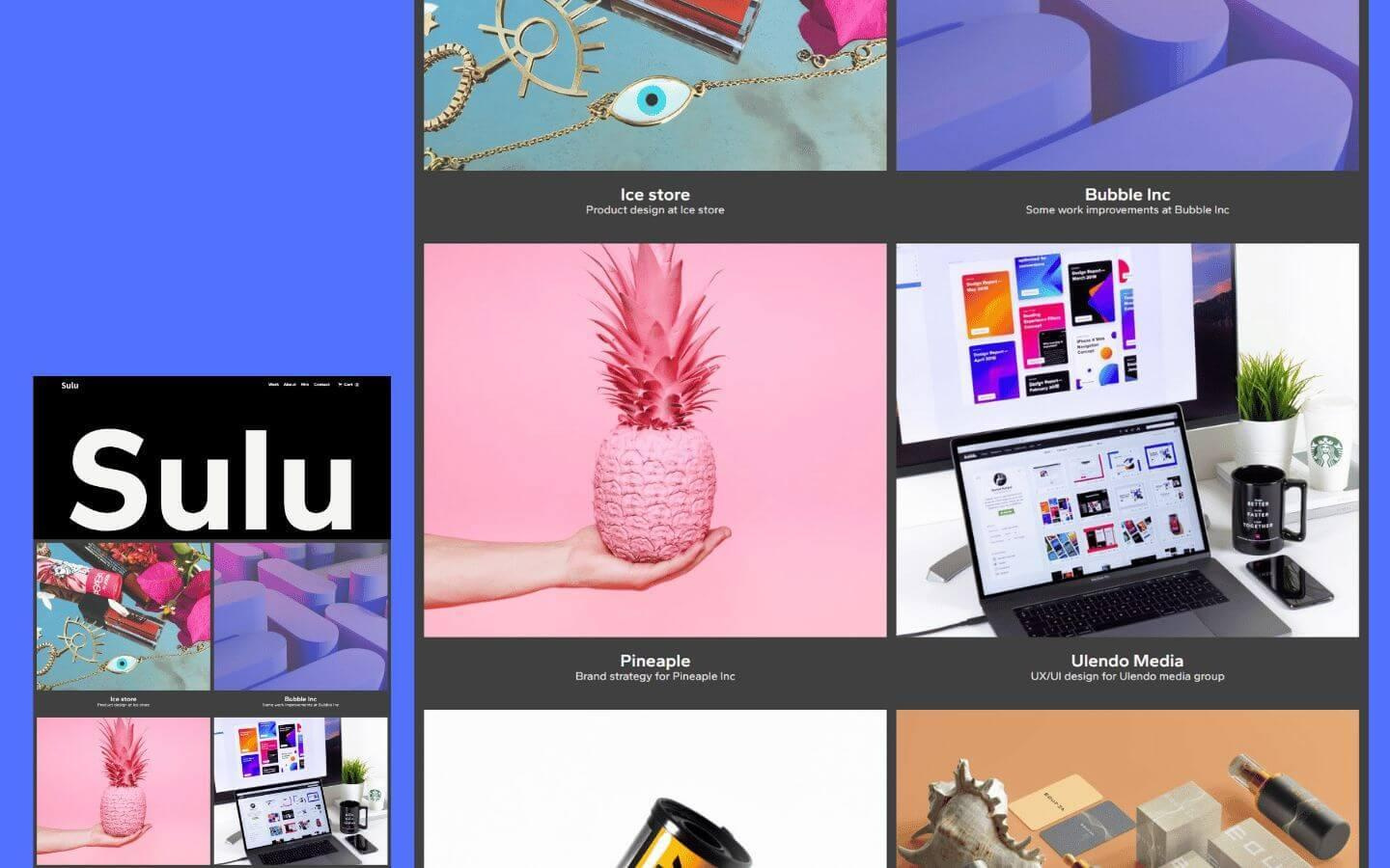 Sulu - Portfolio Website Template by Ola Web Design on Dribbble