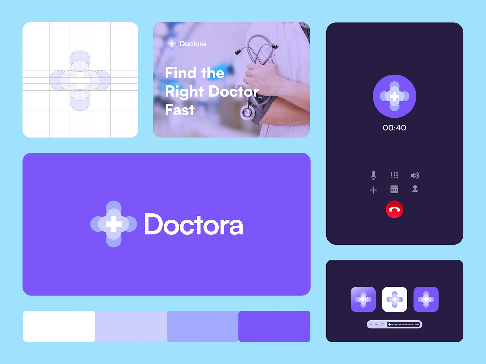 Doctors find logo branding by Md Abir on Dribbble