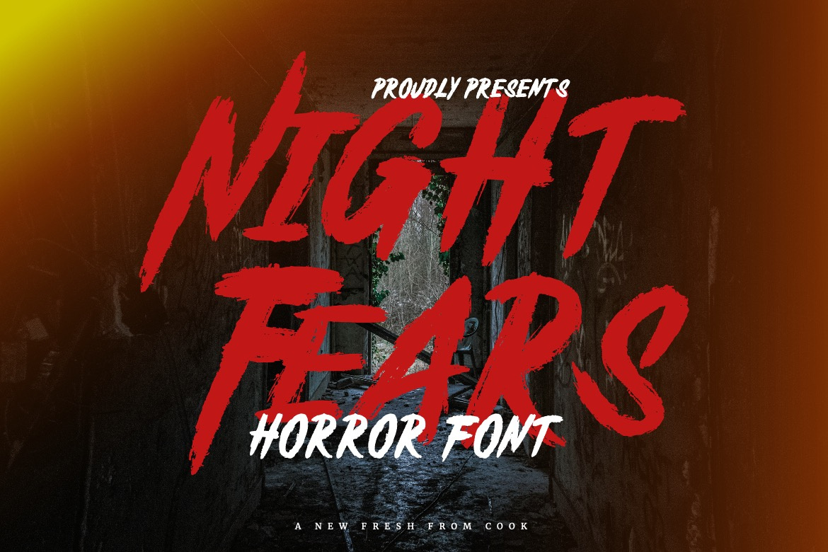 Night Fears – Horror Font by Dhabee Studio on Dribbble