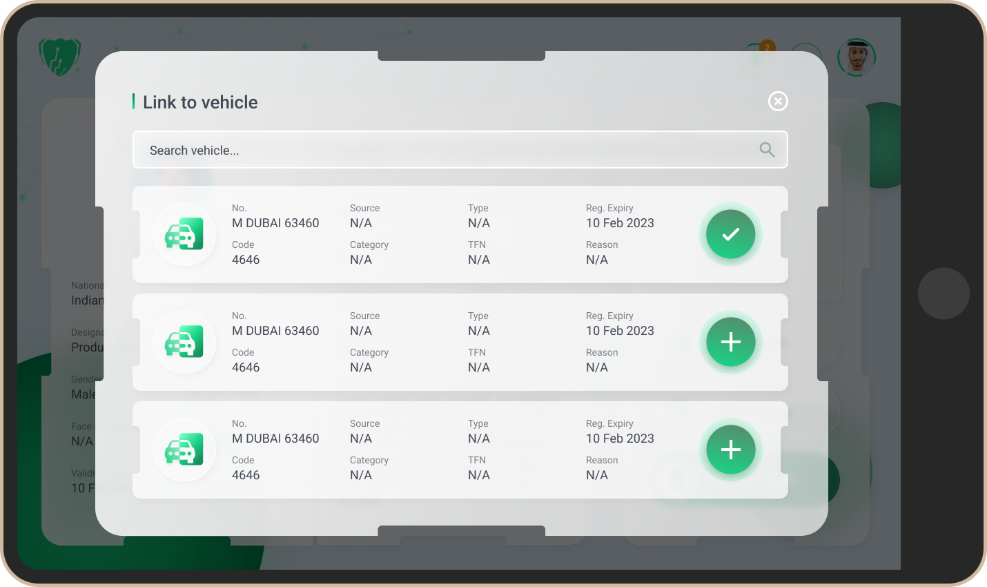 Gate Pass Tablet Design by Mohammad Azad on Dribbble