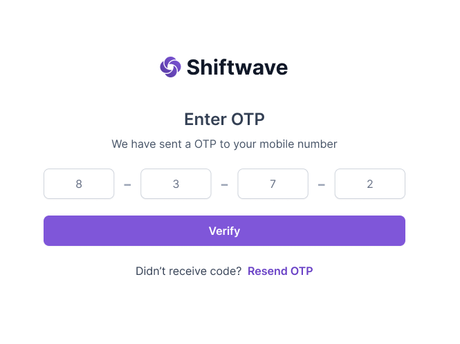 OTP Verification UI for Secure Login Flow by Guru Nivash on Dribbble