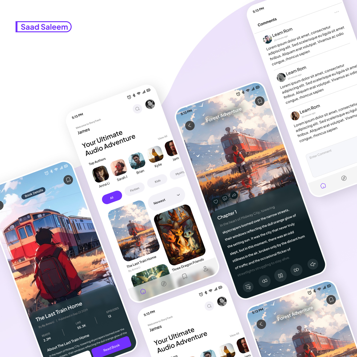 Storytelling App Ui by Saad Saleem on Dribbble