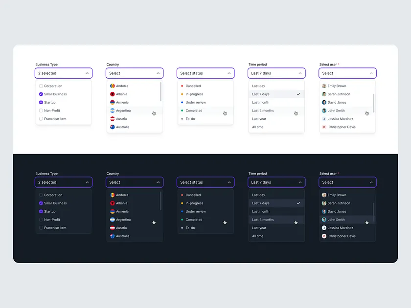 Browse thousands of Menu UI images for design inspiration | Dribbble