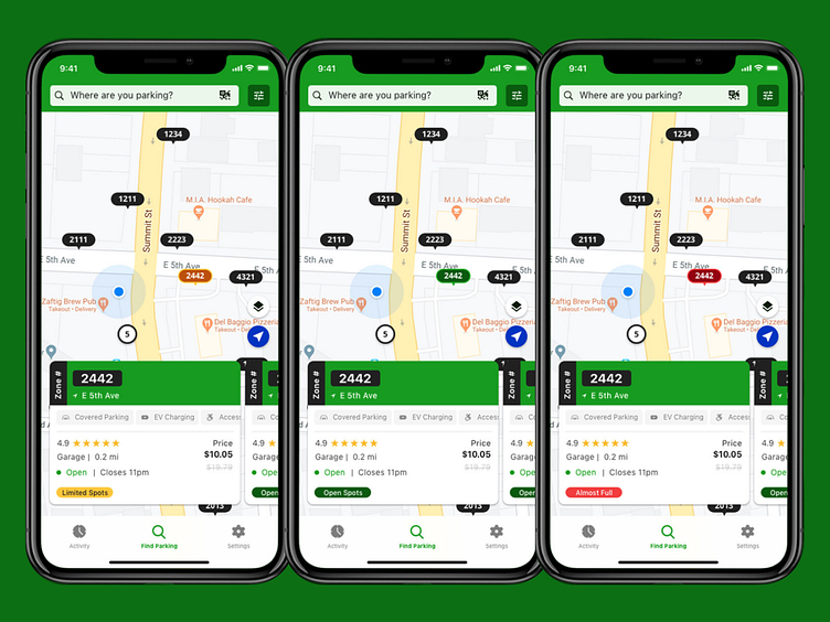 ParkMobile App Design by CeD Mixon on Dribbble