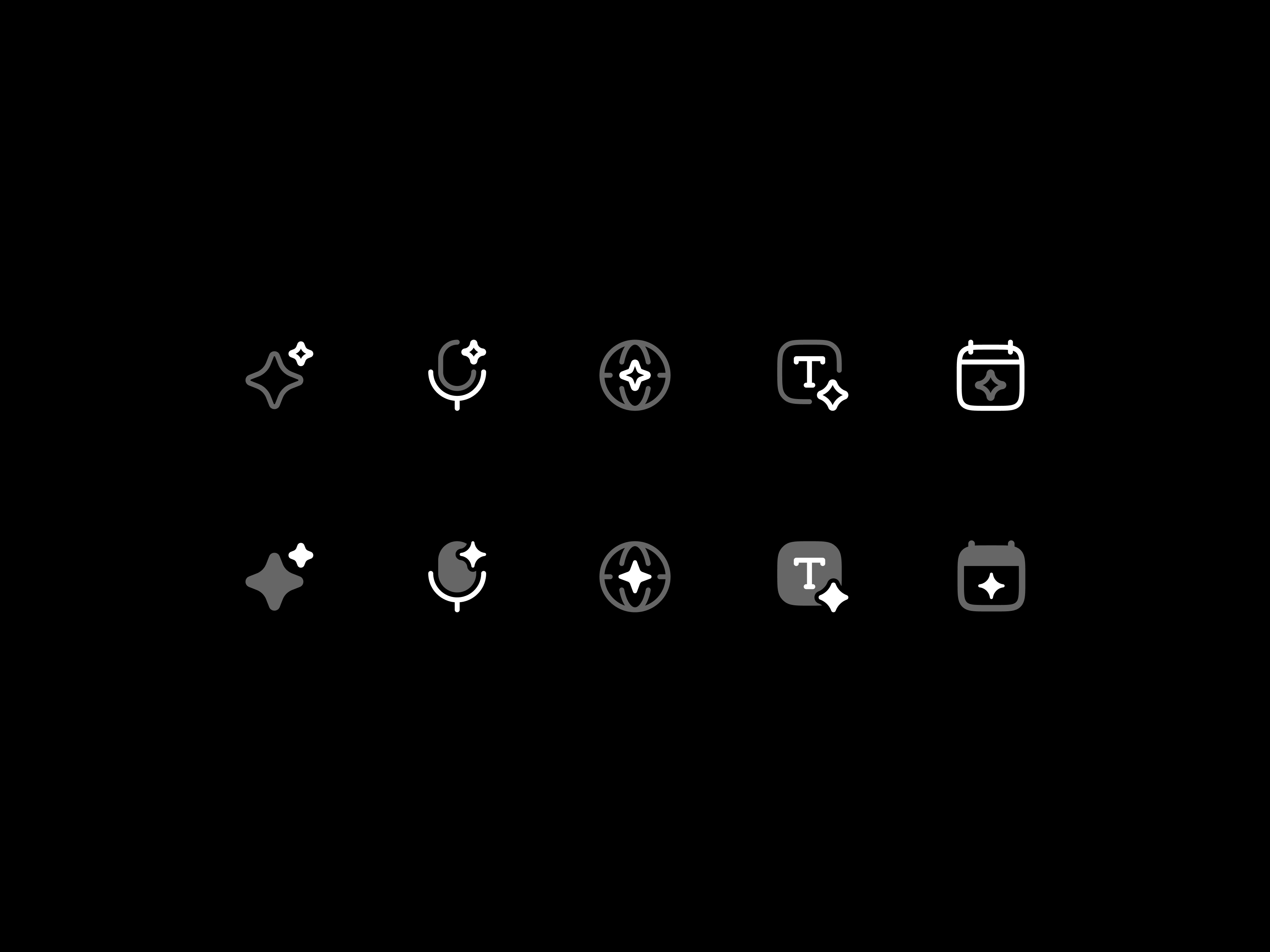 AI two-tone and bulk icons by Hugeicons on Dribbble