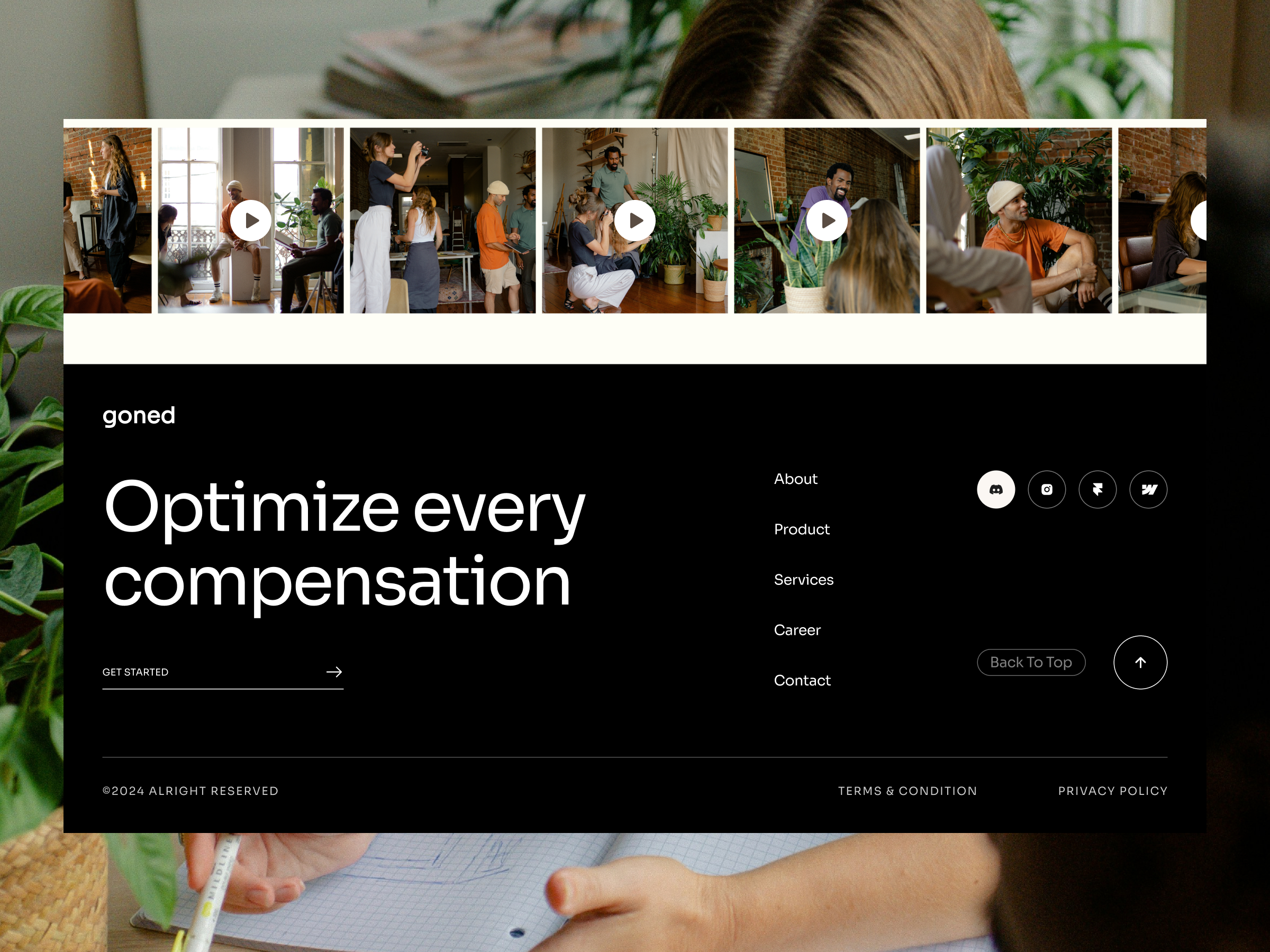 Goned - Marketing Agency Website by Sultan Adi for One Week Wonders on ...
