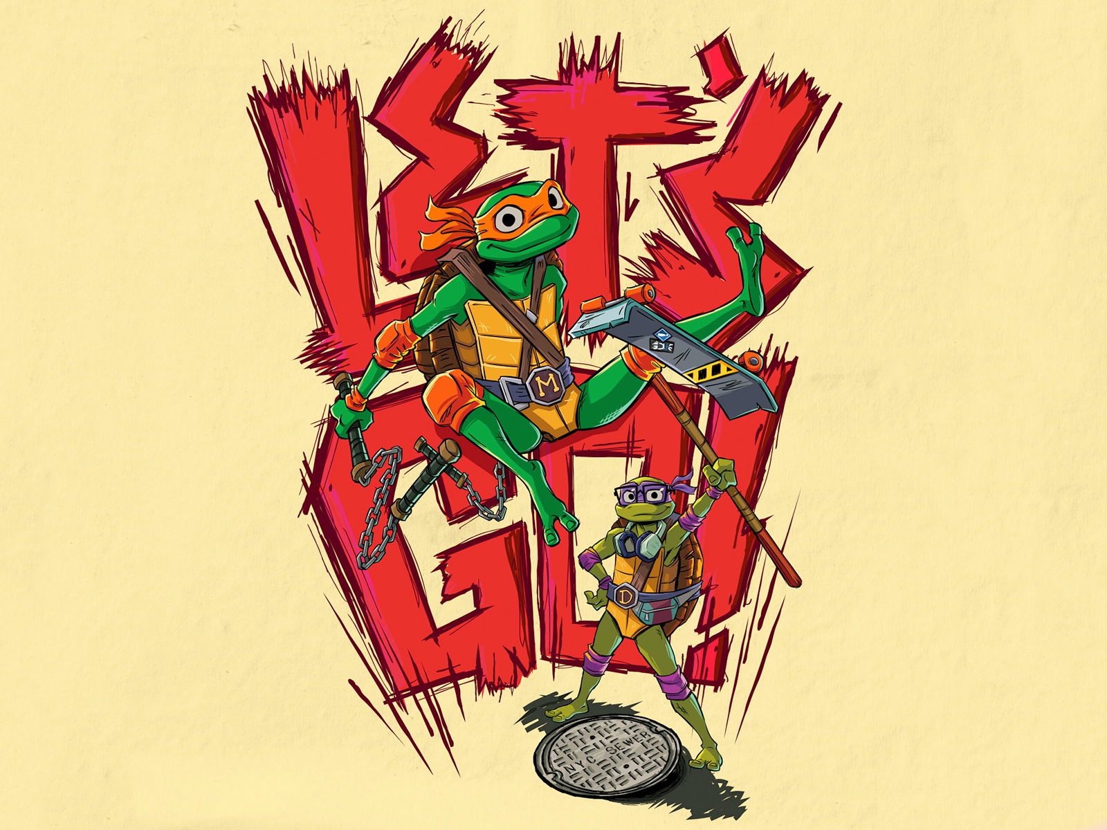 TMNT Let's go! by Tyler Pate on Dribbble