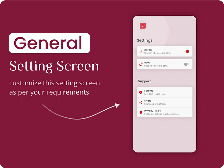 Setting Screen design figma | uiux designing figma | Blue color by ...