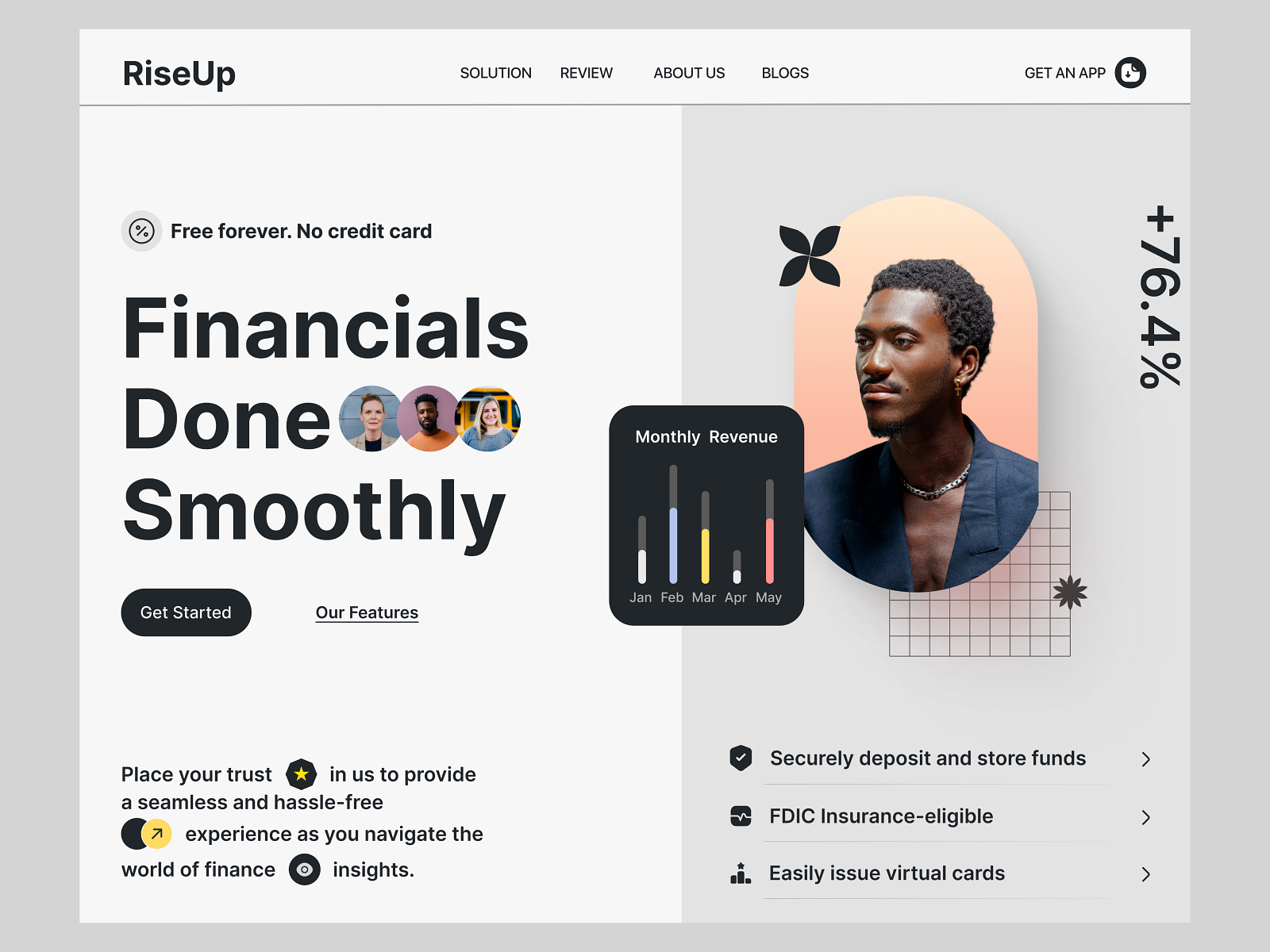 Modern Hero Section Ui Design by Maaz Siddiqui on Dribbble