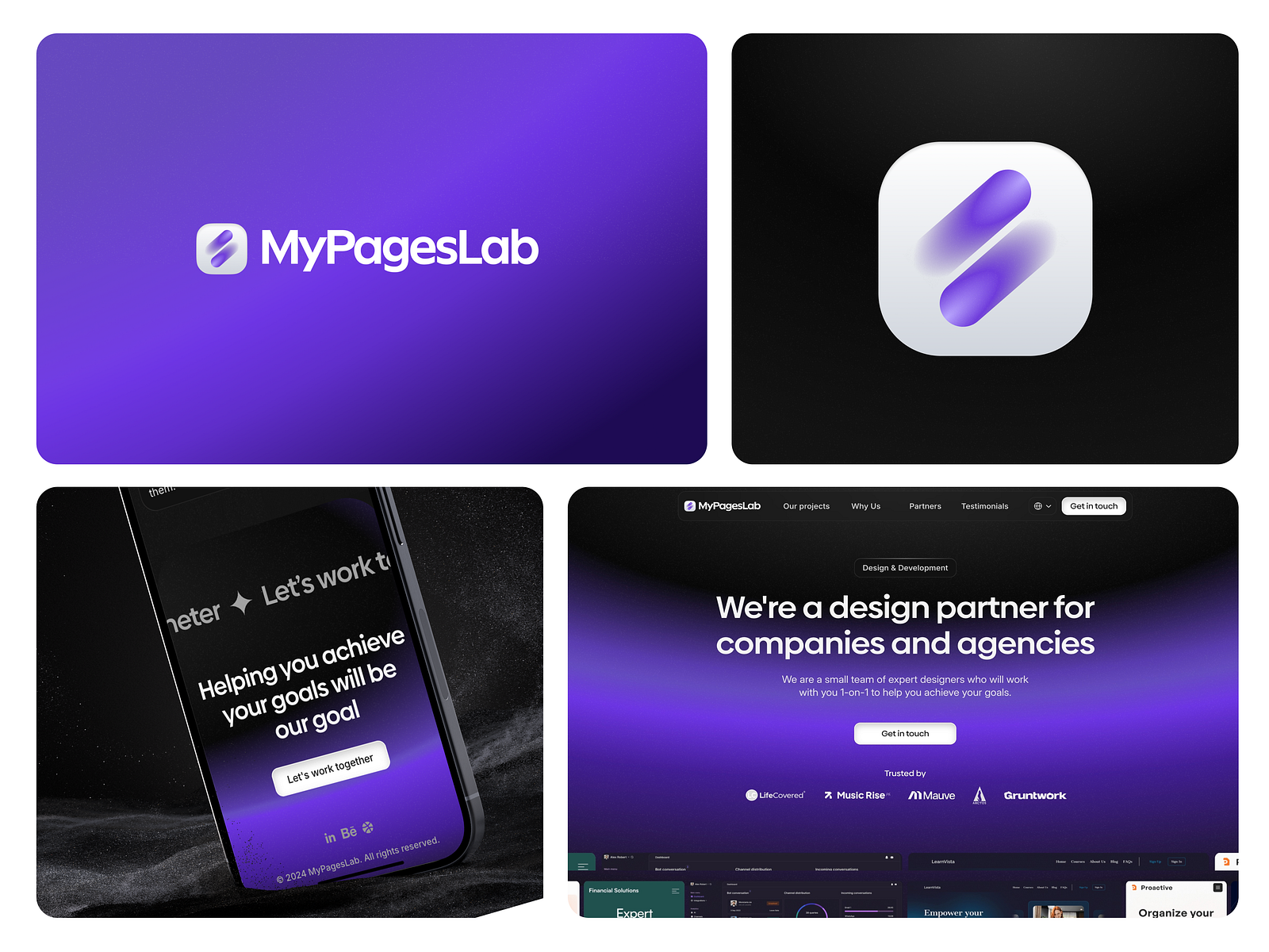 MyPagesLab Agency Brand Identity by Máximo Monroy for MyPagesLab on Dribbble