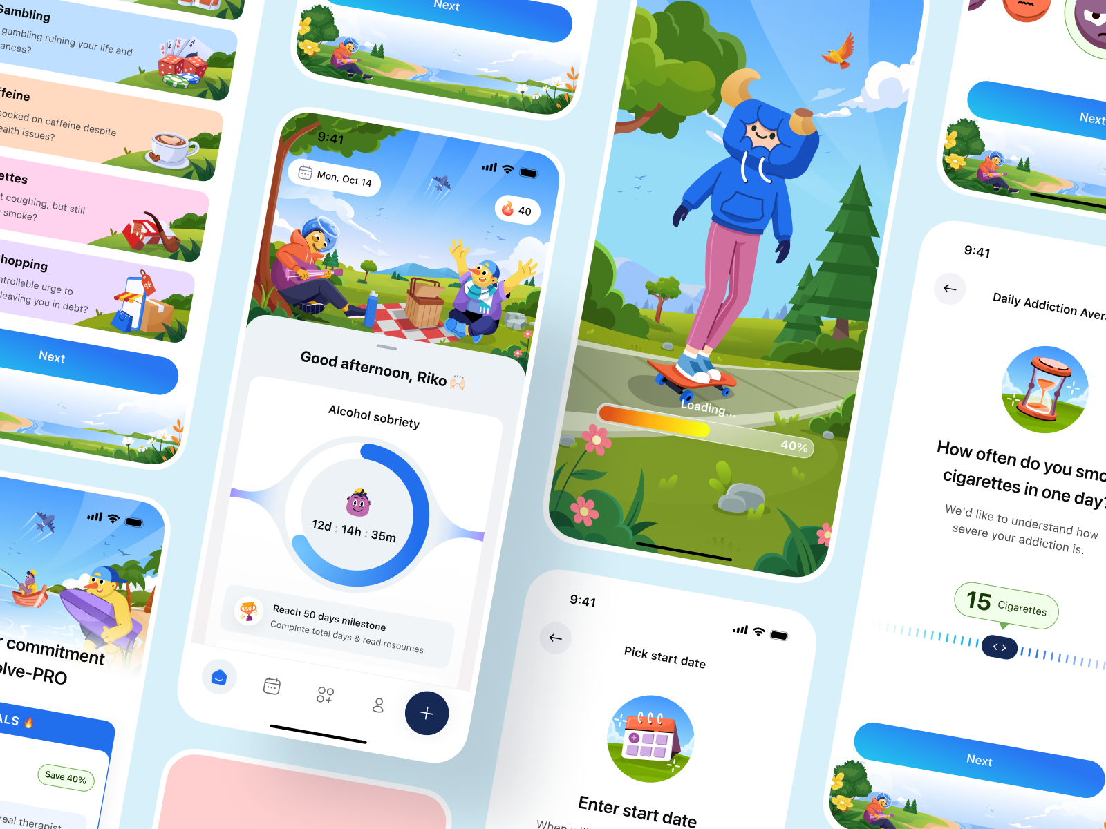 Resolve - Addiction Recovery App UI/UX Animation 📱 by Orely on Dribbble