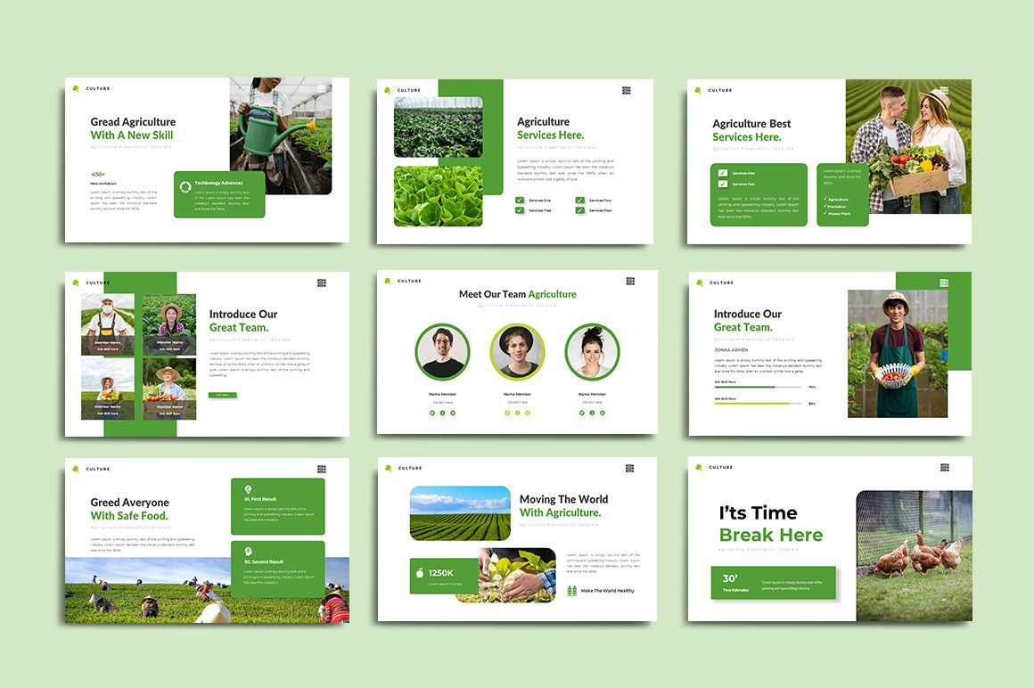 Agricultute Powerpoint by Sofian on Dribbble