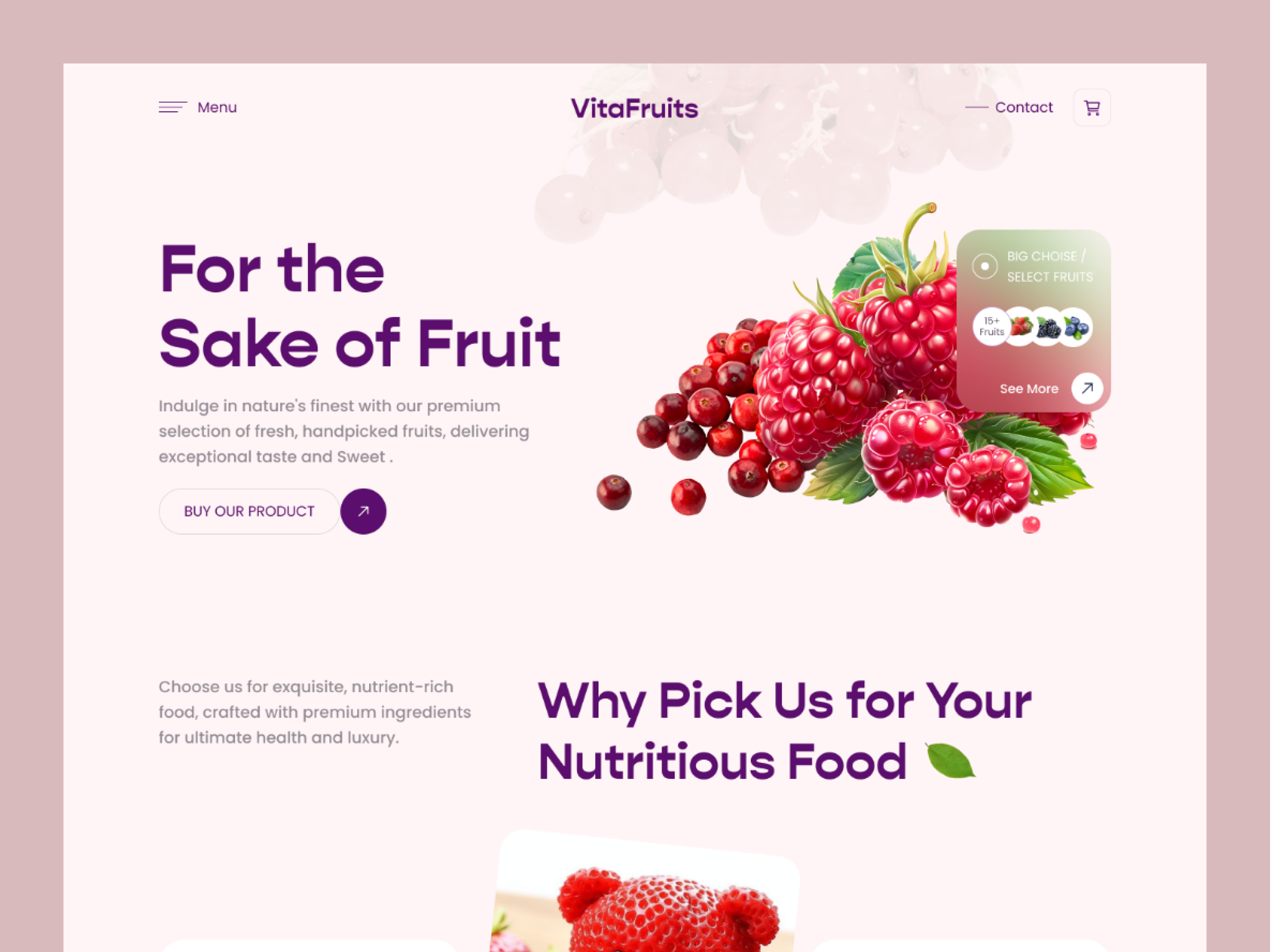 VitaFruits - Fruit Sales E-commerce website! by TARIQUL ISLAM on Dribbble