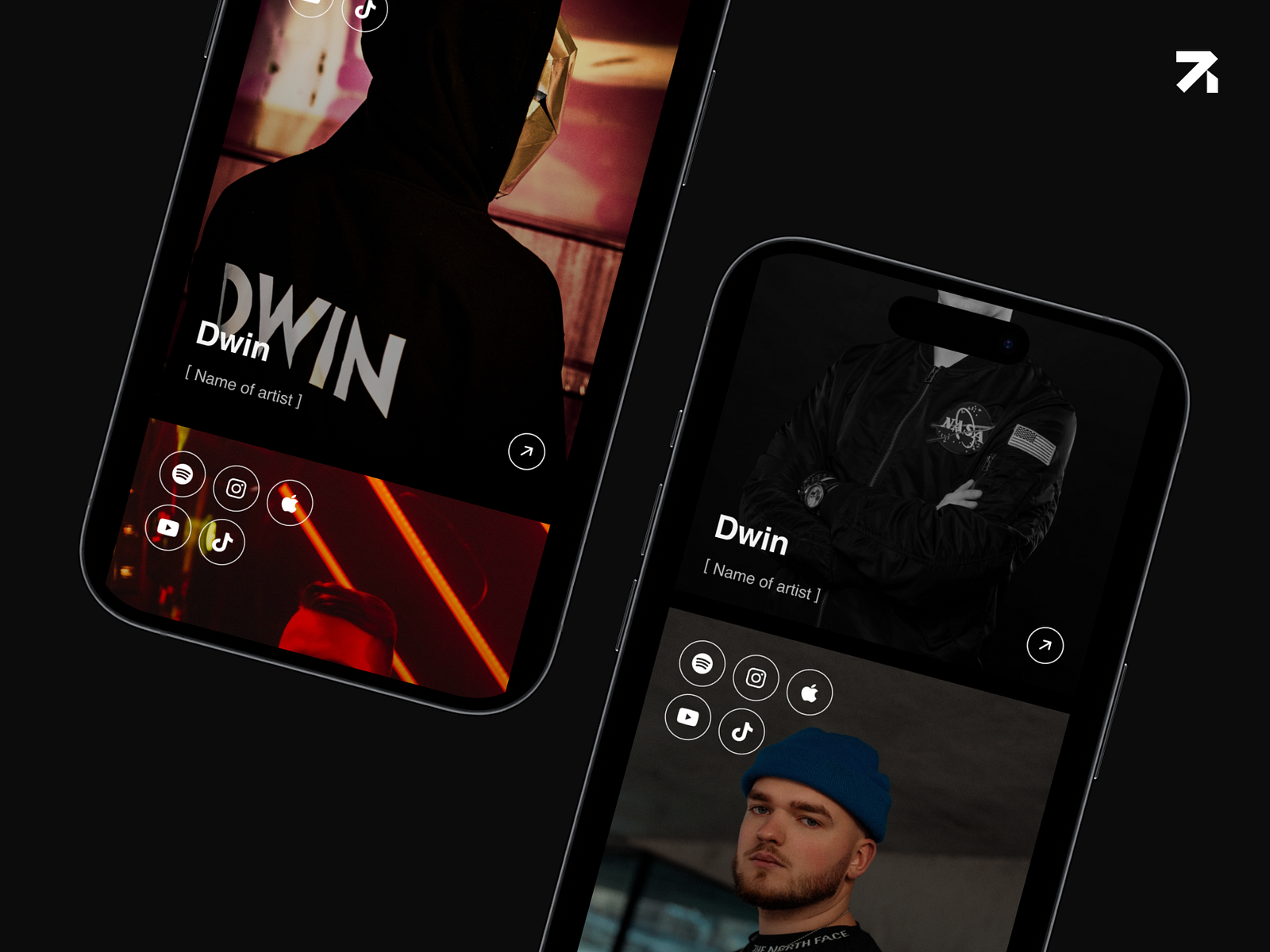 Lithuania HQ. Corporate website for music label by Vlad Lavv on Dribbble