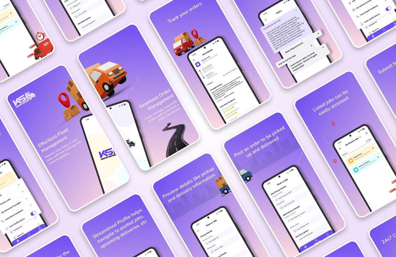 Logistics App Design by Tript on Dribbble