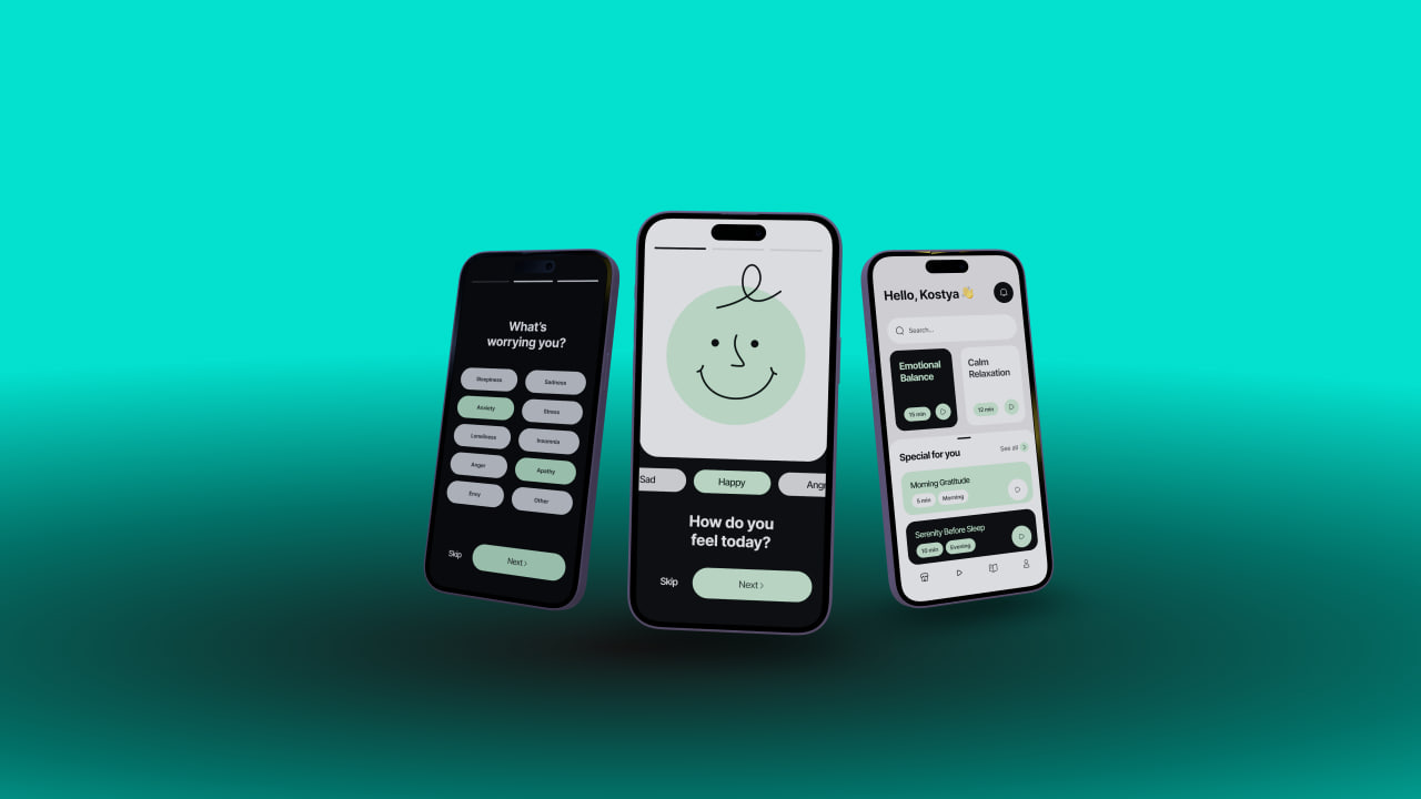 Mindcare App by Konstantin Morozov on Dribbble