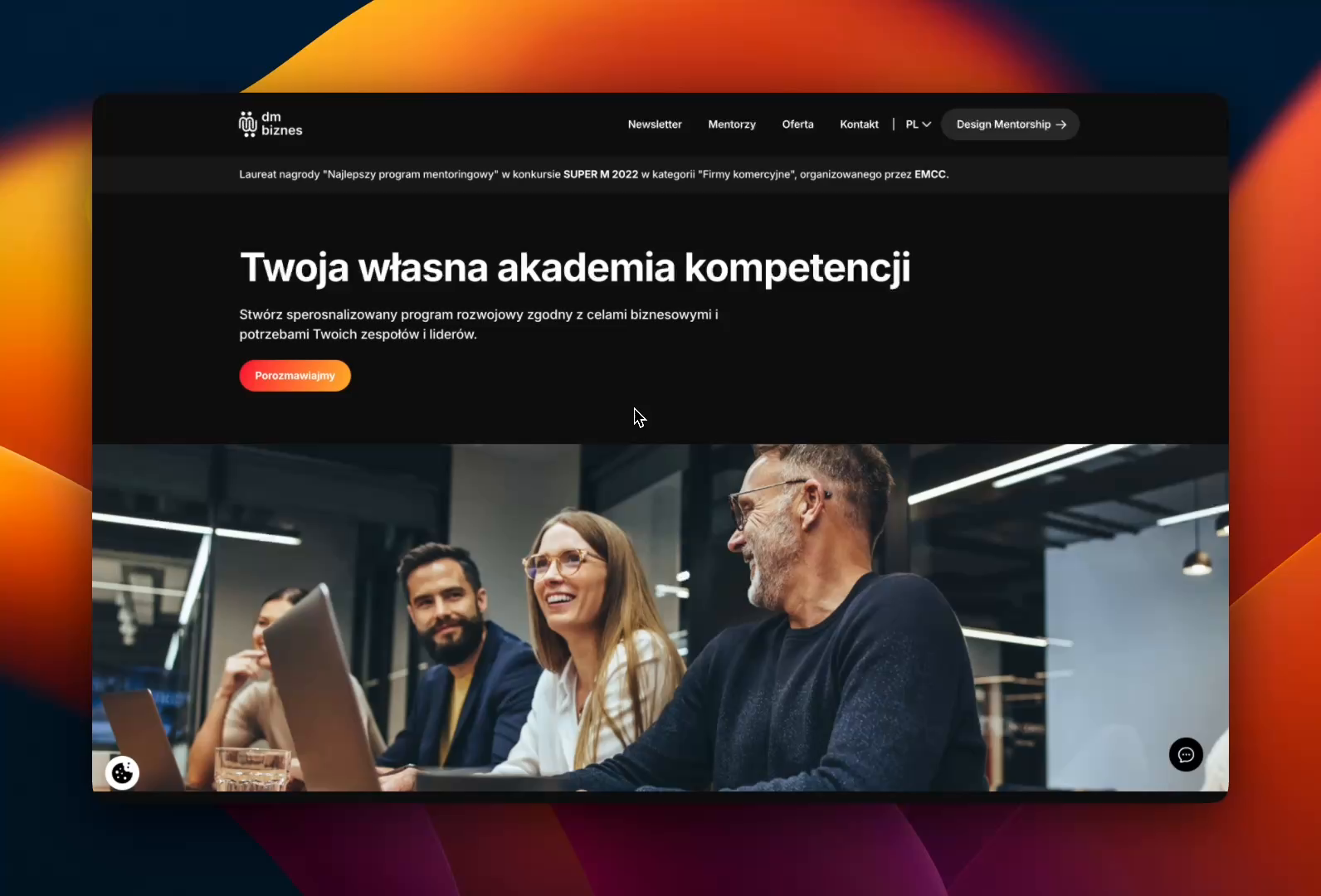 Business mentoring website by Justyna Kaźmierczak on Dribbble