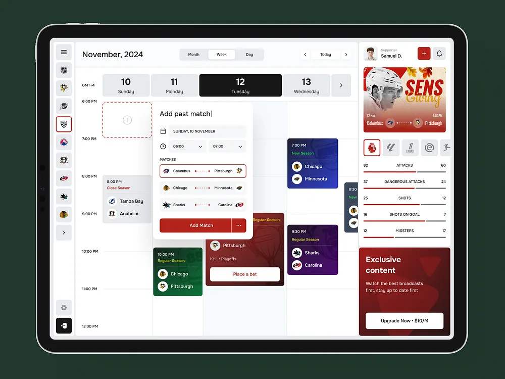 Calendar UI designs, themes, templates and downloadable graphic ...