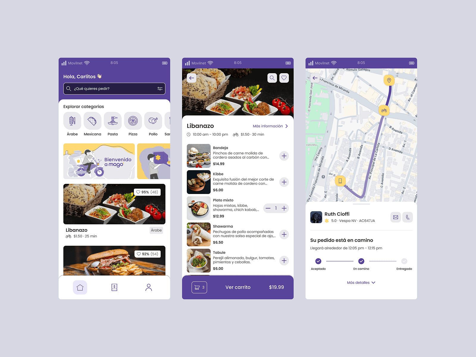 Mago · food delivery app by Carlos Espitia Carrero on Dribbble