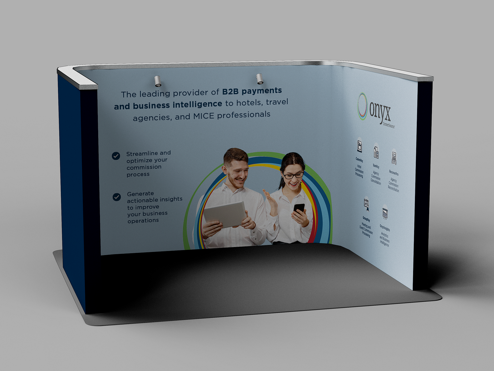 Trade Show Booth Creative - Q3 2025 - Onyx by fred on Dribbble