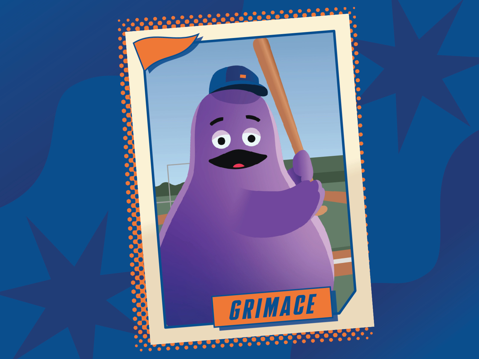Grimace & the Mets by Tim Eggert on Dribbble