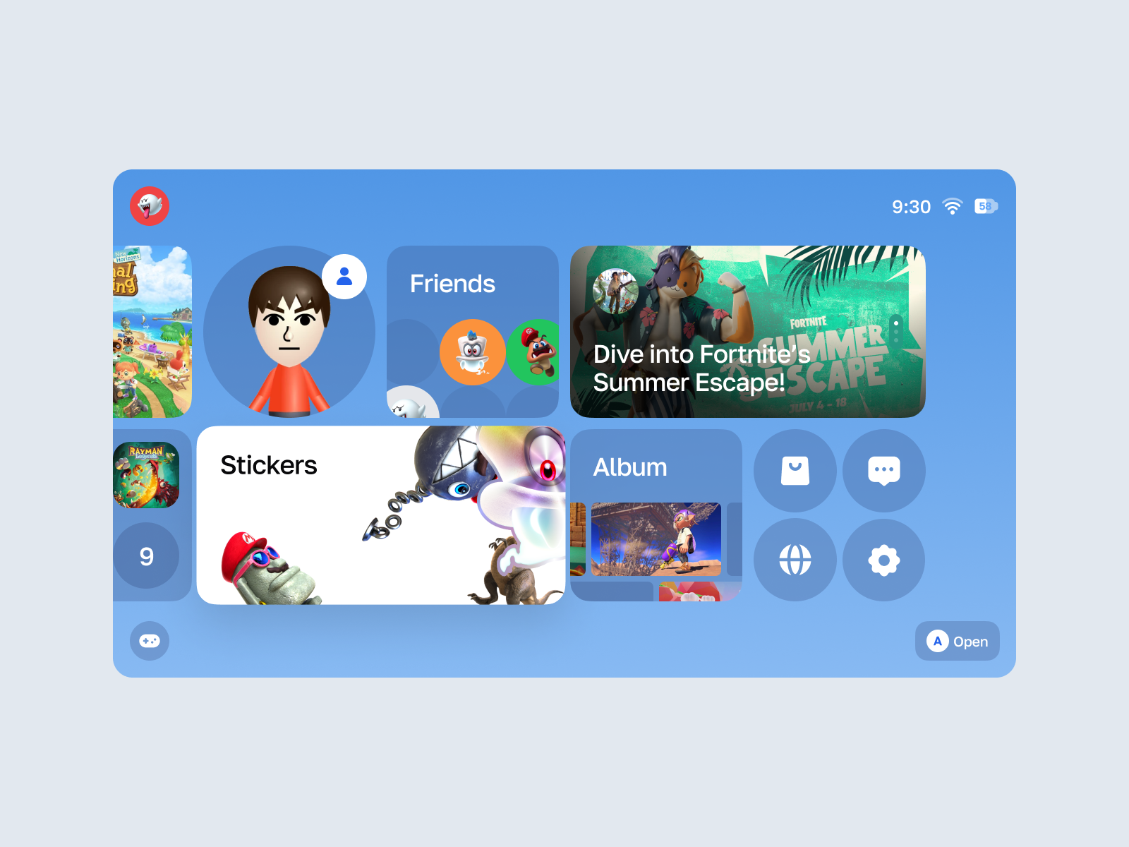Nintendo Switch UI Redesign by Viktor T. on Dribbble