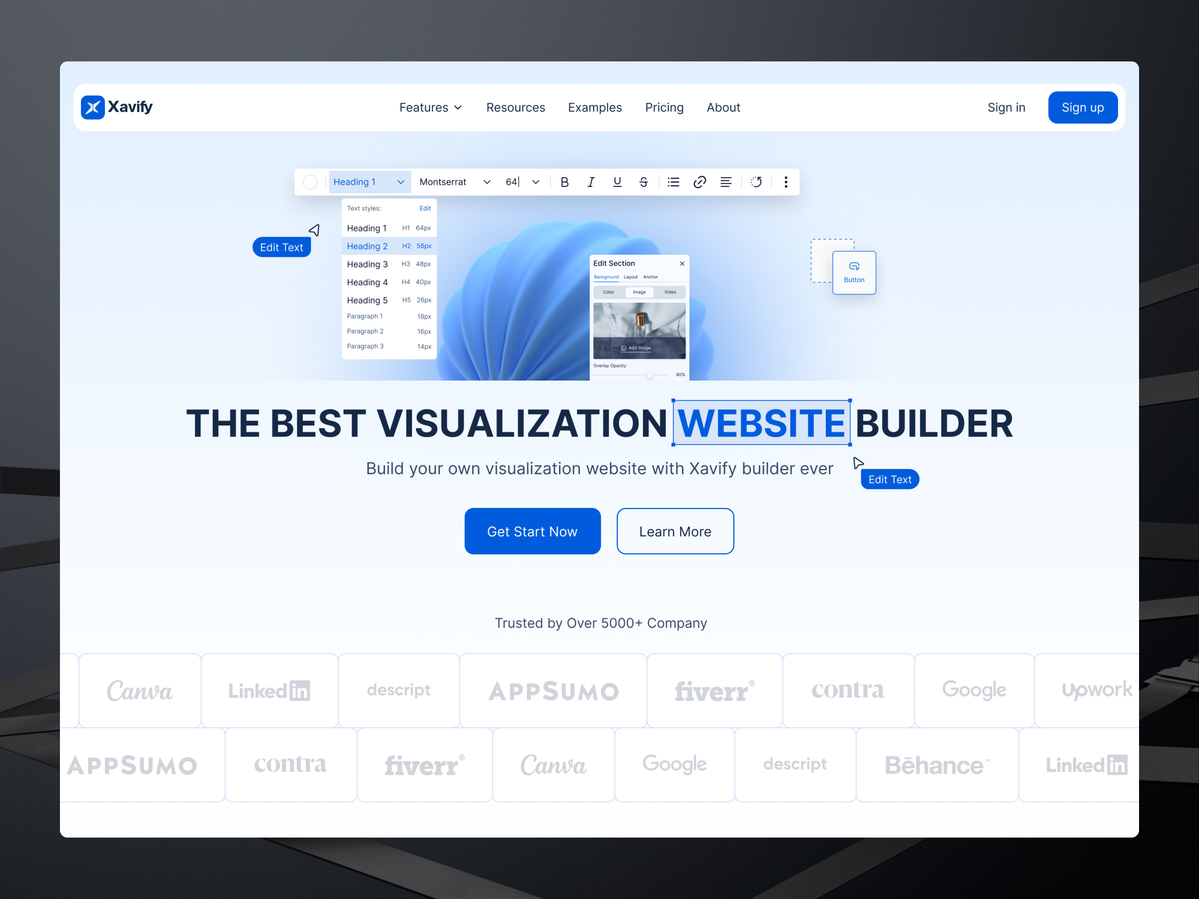 Website Builder Landing Page Design by Saleh Ahmed on Dribbble