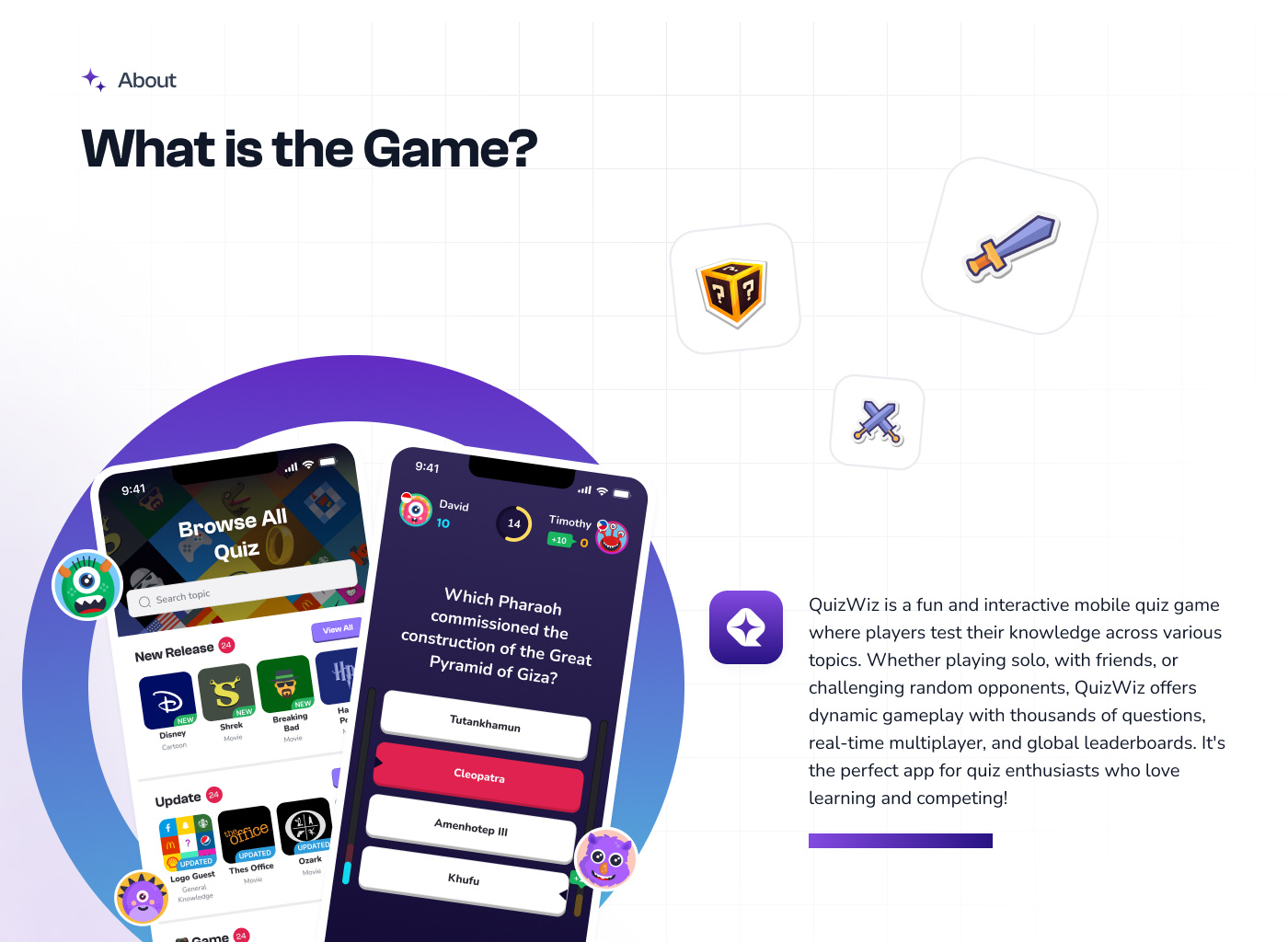 QuizWiz - Mobile Quiz Game by Dimas Ari for Ailee on Dribbble