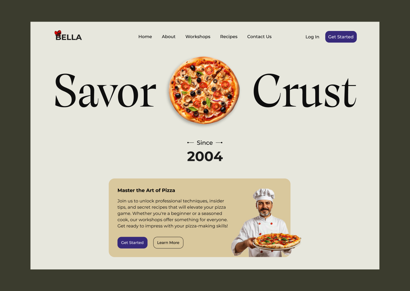 Bella Recipes & Workshop Website by Khairuzzaman Konok on Dribbble